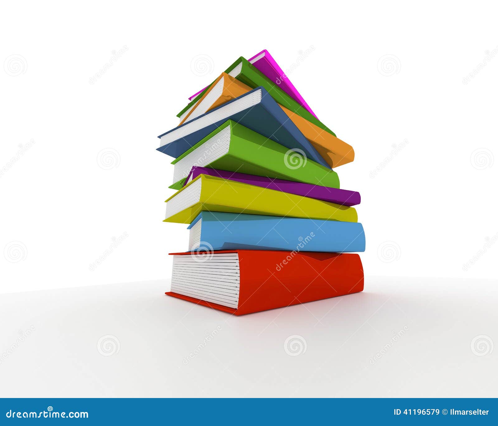 Colorful books stock illustration. Illustration of education - 41196579
