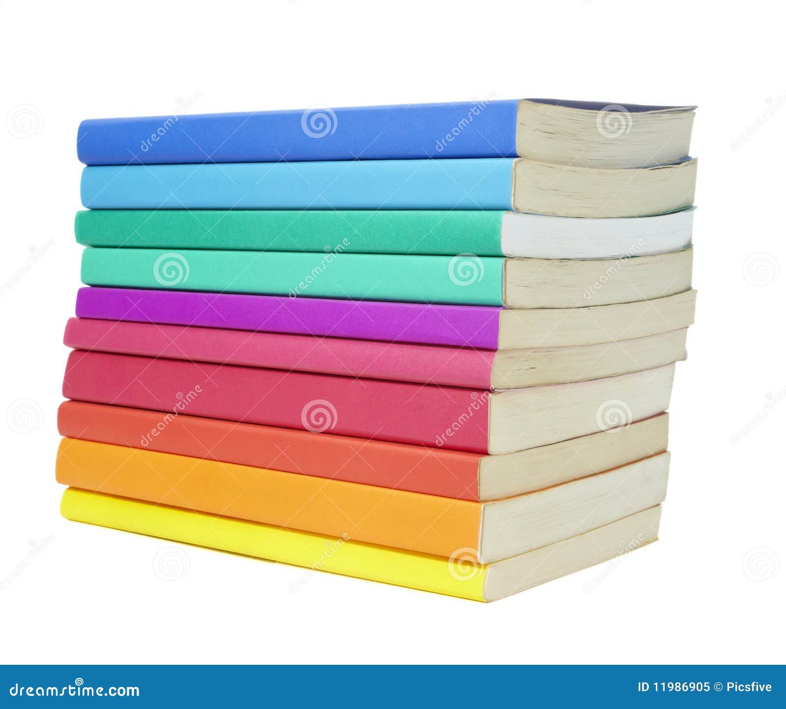 Colorful Books Stack Education Stock Image - Image of clipping ...