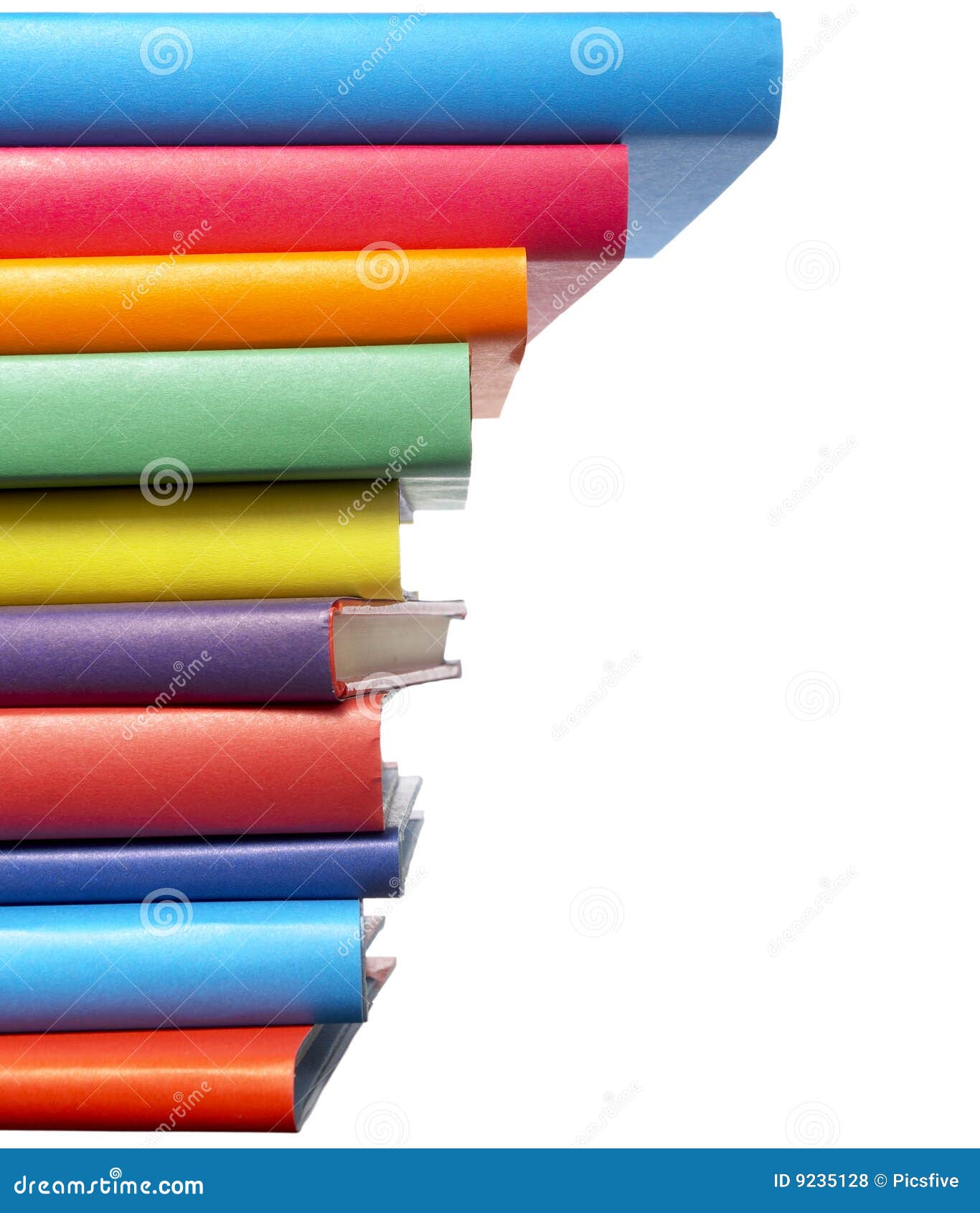 Colorful Books Stack Education Stock Photo - Image of hard, educational ...