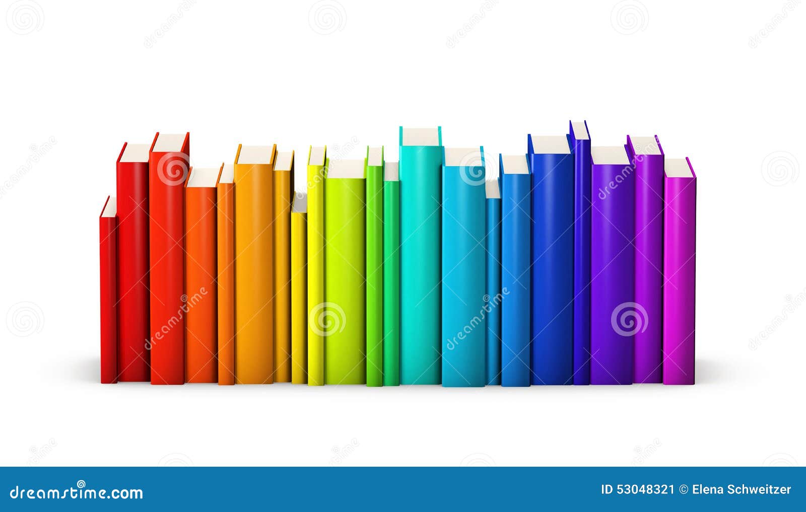Colorful books stock illustration. Illustration of stady - 53048321