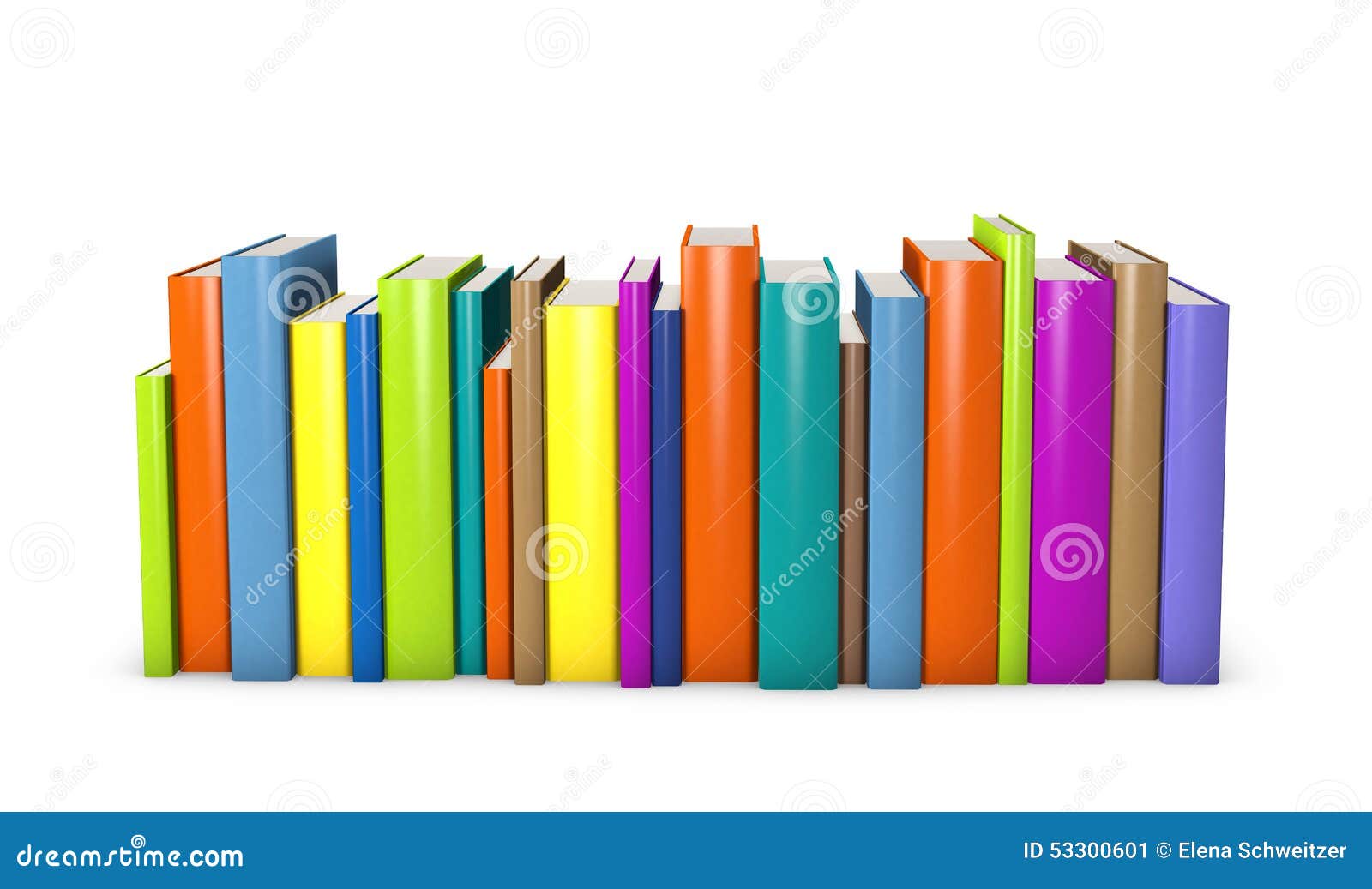 Colorful books stock illustration. Illustration of group - 53300601