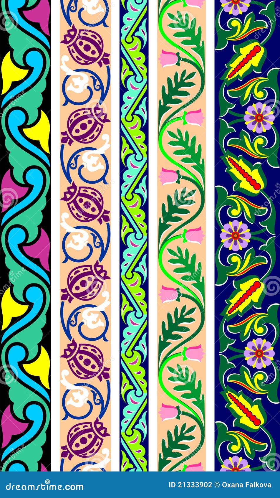 Colorful border stock vector. Illustration of stylized - 21333902