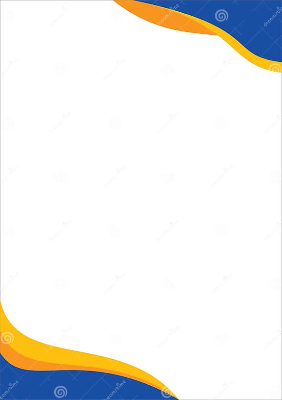 Colorful Border Design Template. Border Design Template Stock Vector ...