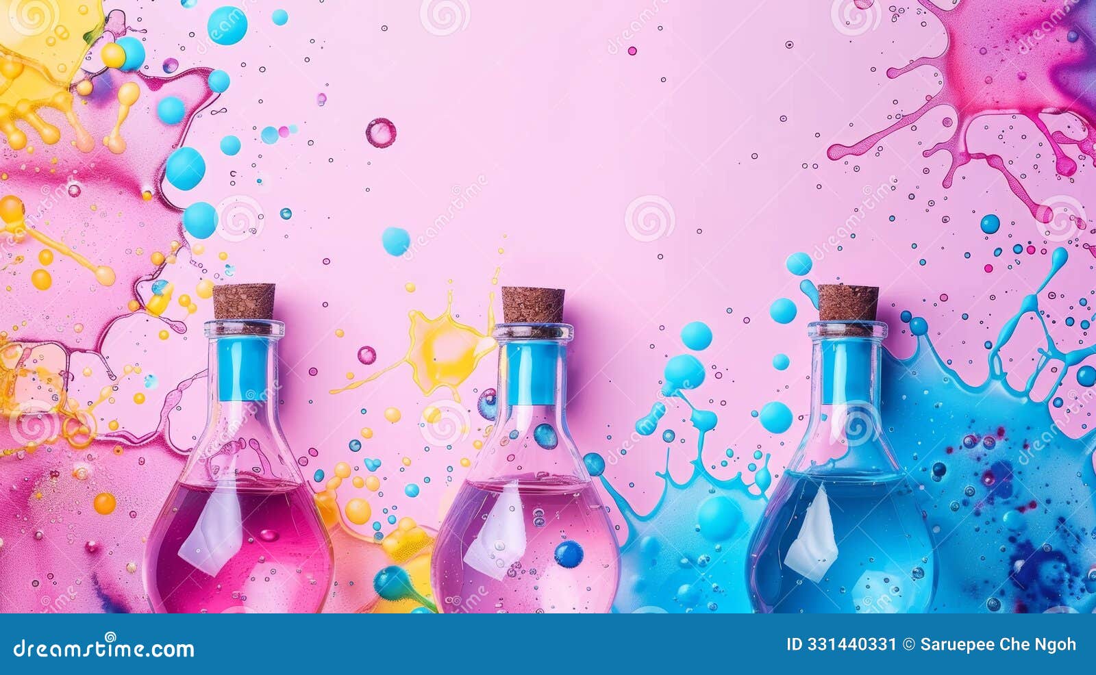 Colorful Border Frame Background with Back To School Concept Featuring ...