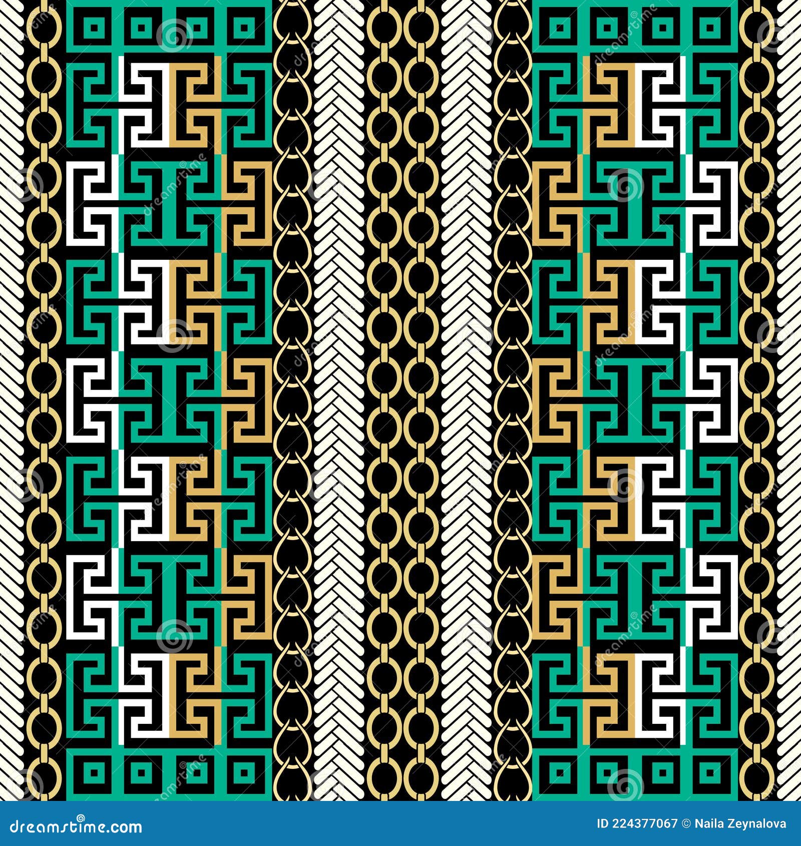 Colorful Borders Seamless Pattern. Tribal Ethnic Style Background ...