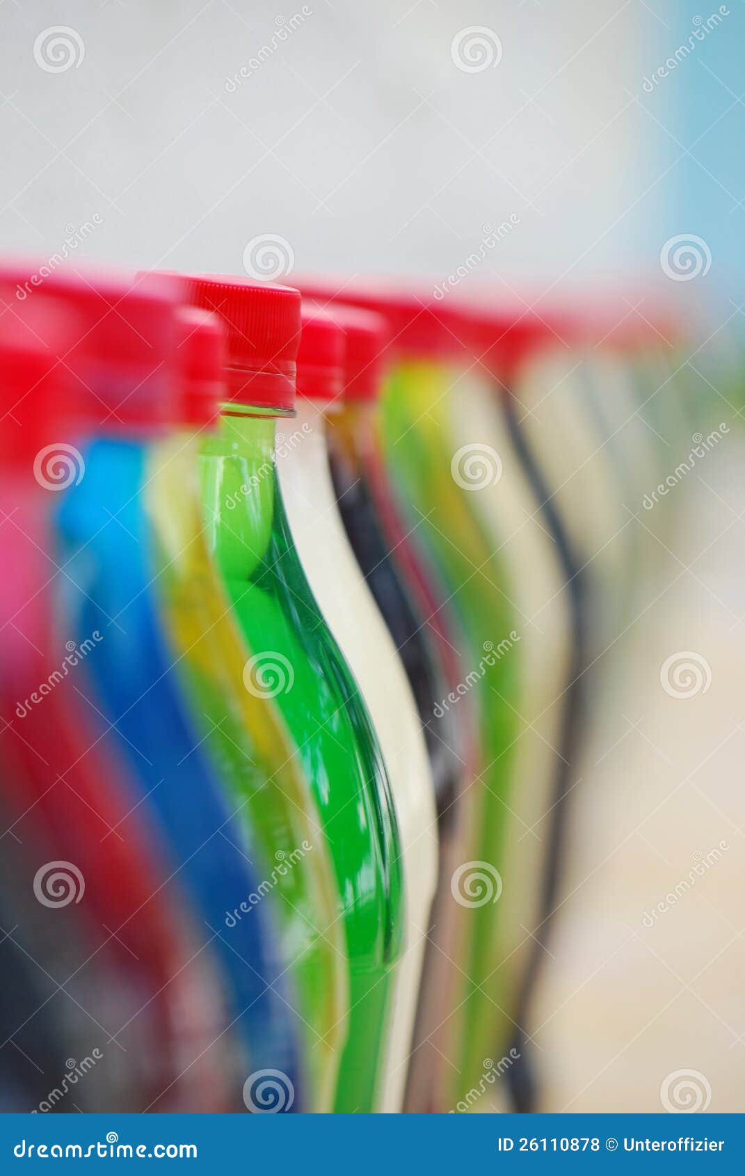 Colorful Plastic Bottles for Decorative Purposes Stock Photo - Image of ...