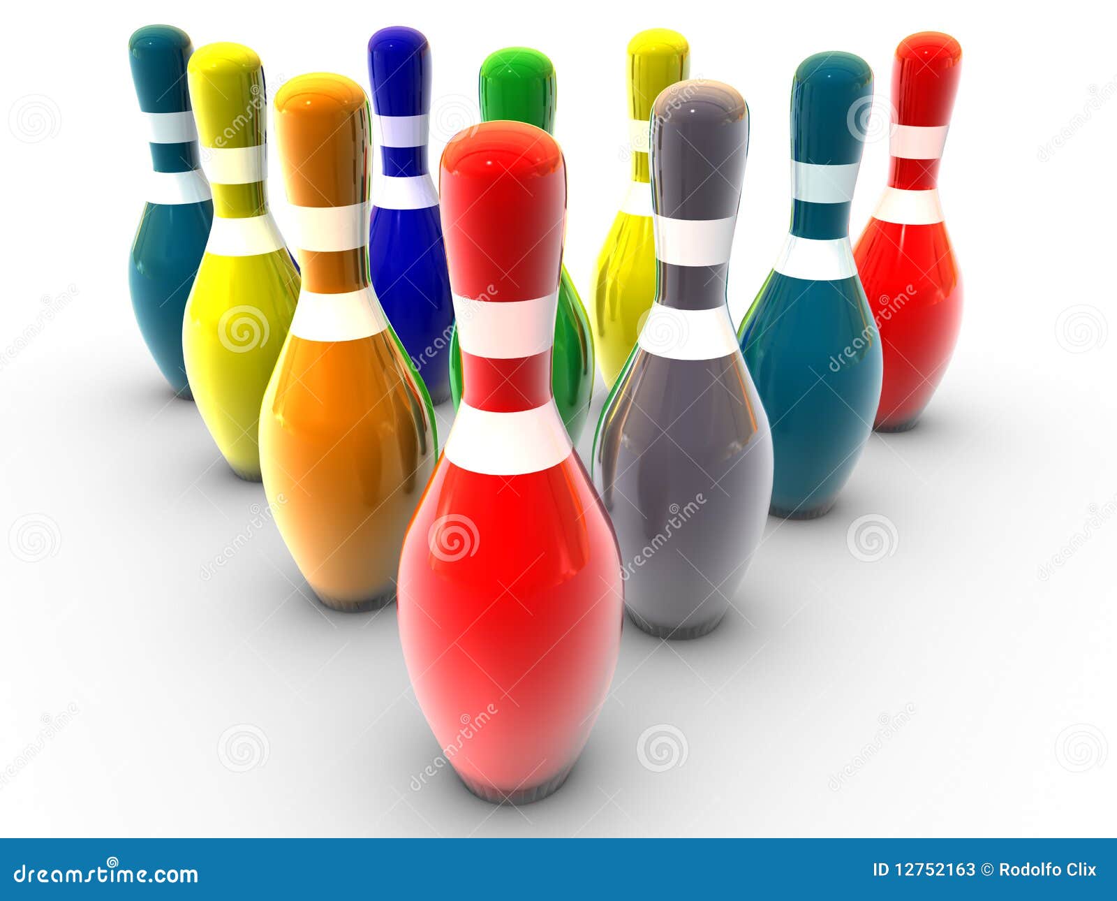 Colorful Bowling Pins Stock Illustrations – 222 Colorful Bowling Pins ...
