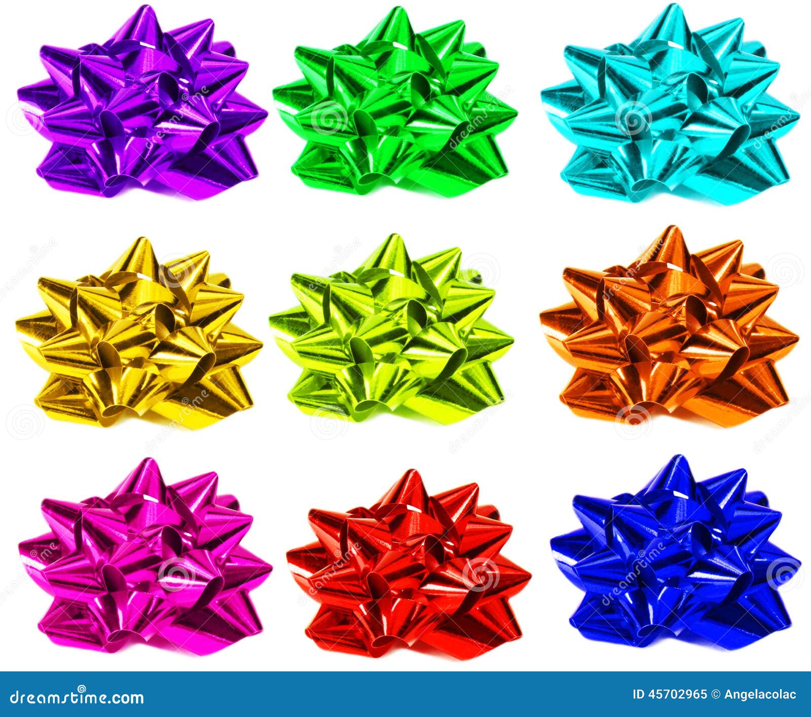 Colorful bows stock image. Image of white, snowflakes - 45702965