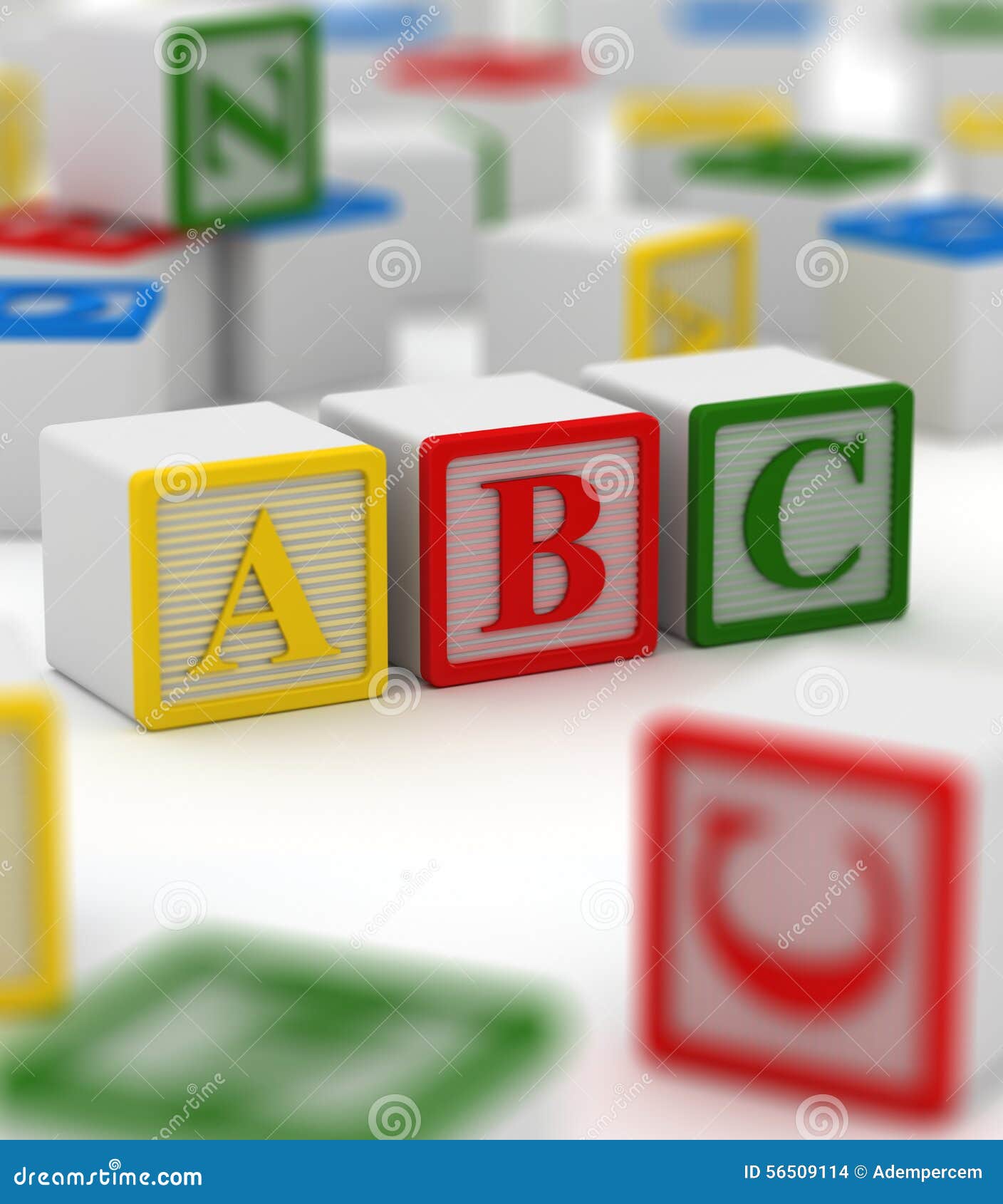 Colorful box - abc stock illustration. Illustration of word - 56509114