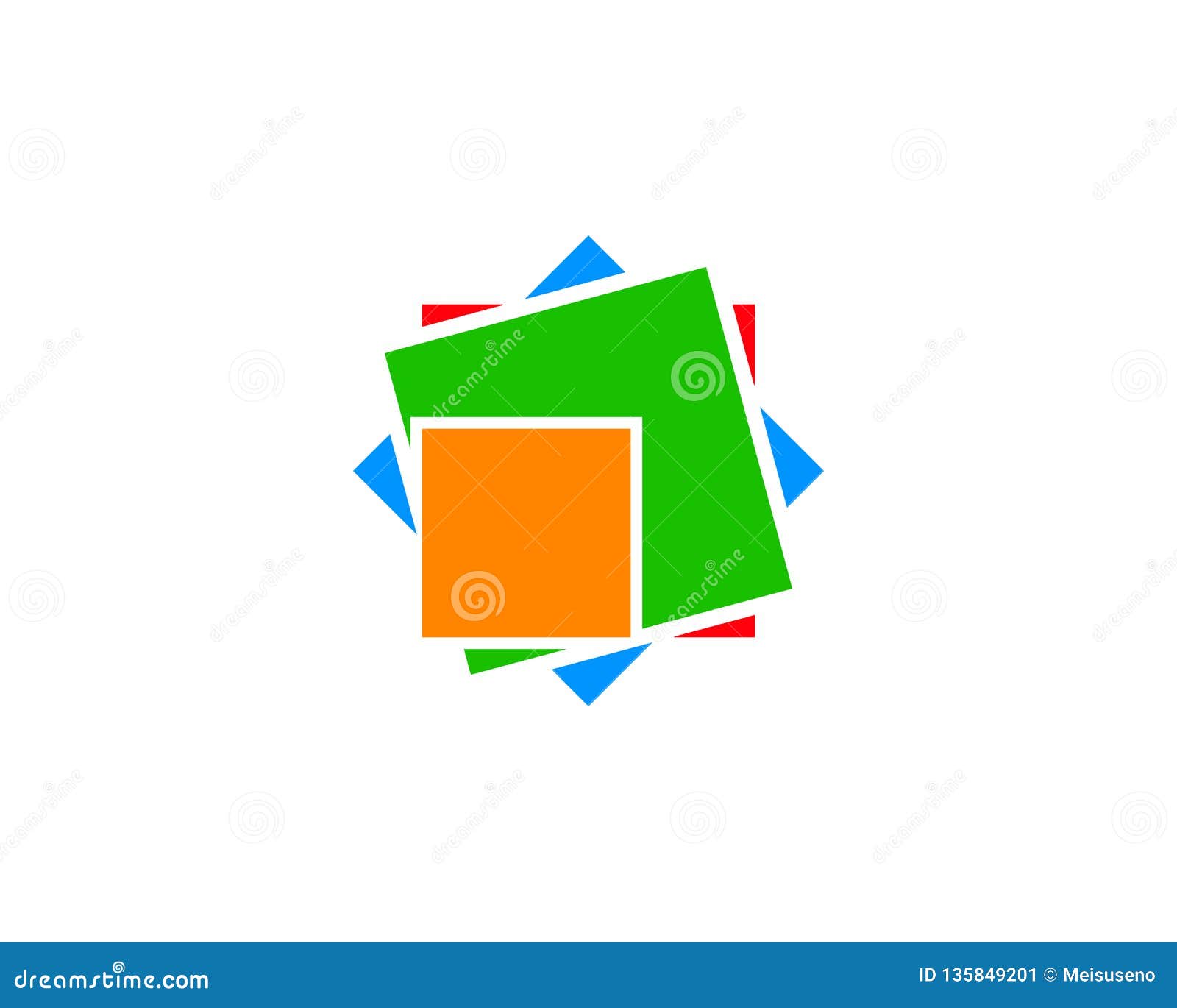 Colorful box logo stock vector. Illustration of courier - 135849201