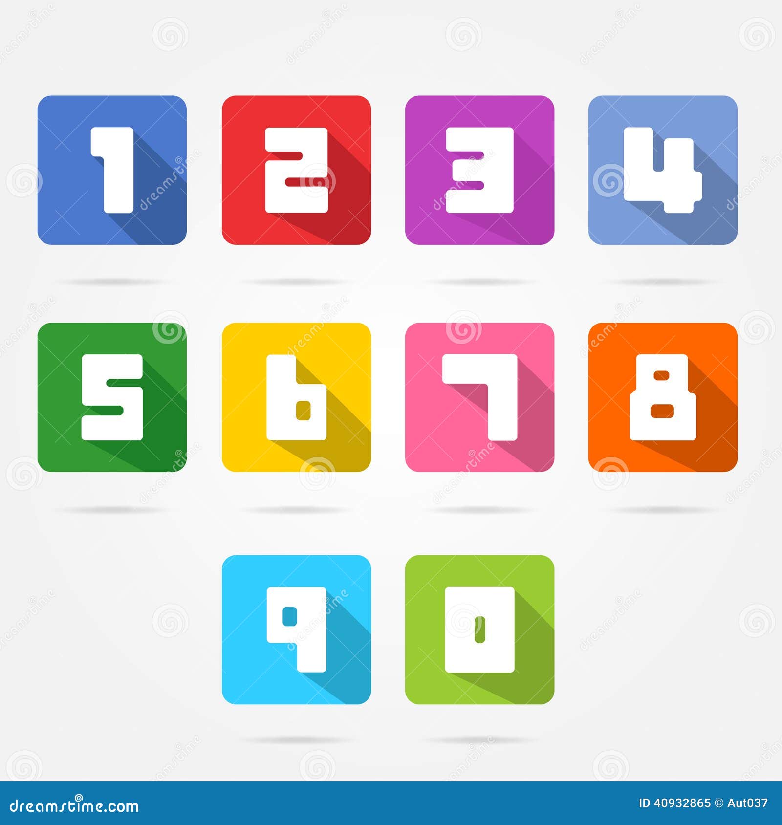 Colorful box numbers set. stock vector. Illustration of comics - 40932865 Colorful box numbers set. stock vector. Illustration of comics - 40932865