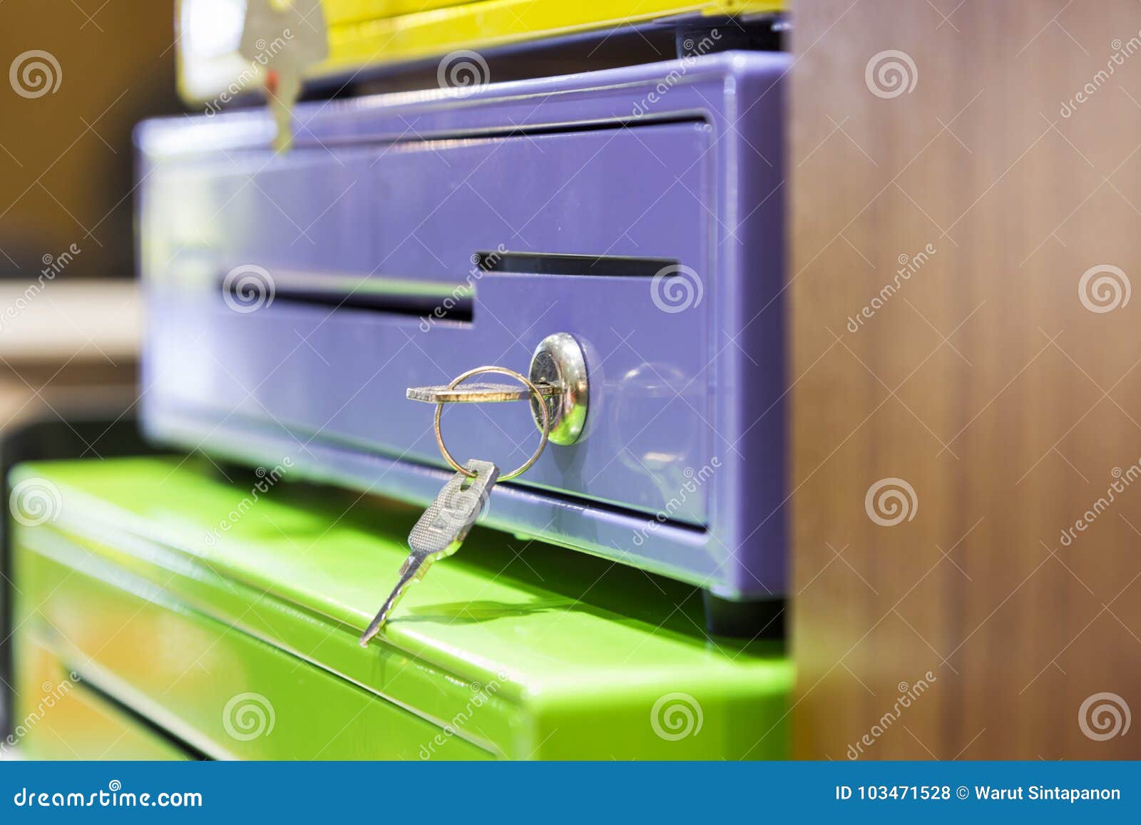 Colorful Box Safe with Keys Stock Photo - Image of protection, security ...