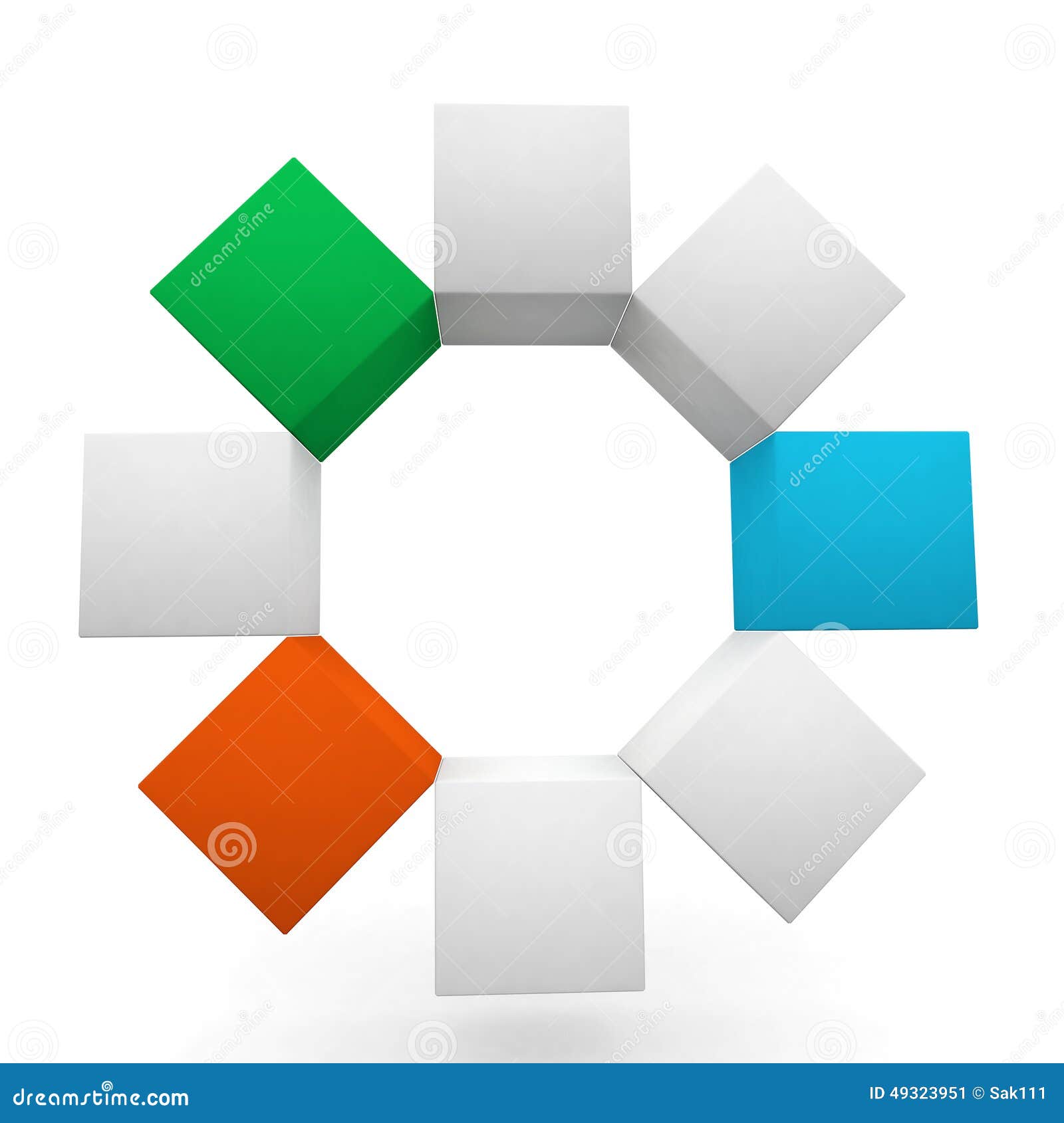 Colorful Box in the Sphere. Stock Illustration - Illustration of ...