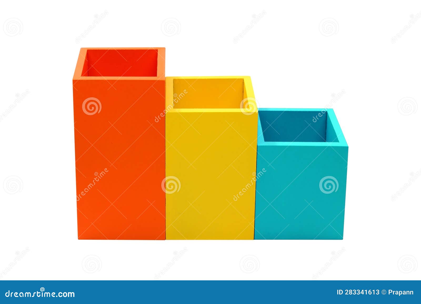 Colorful Box on White Background Stock Image - Image of square, hold ...