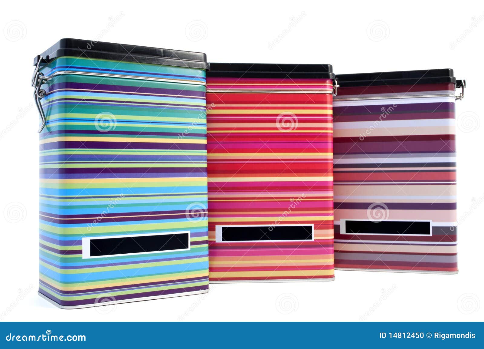 Colorful Boxes stock photo. Image of case, brown, metal - 14812450