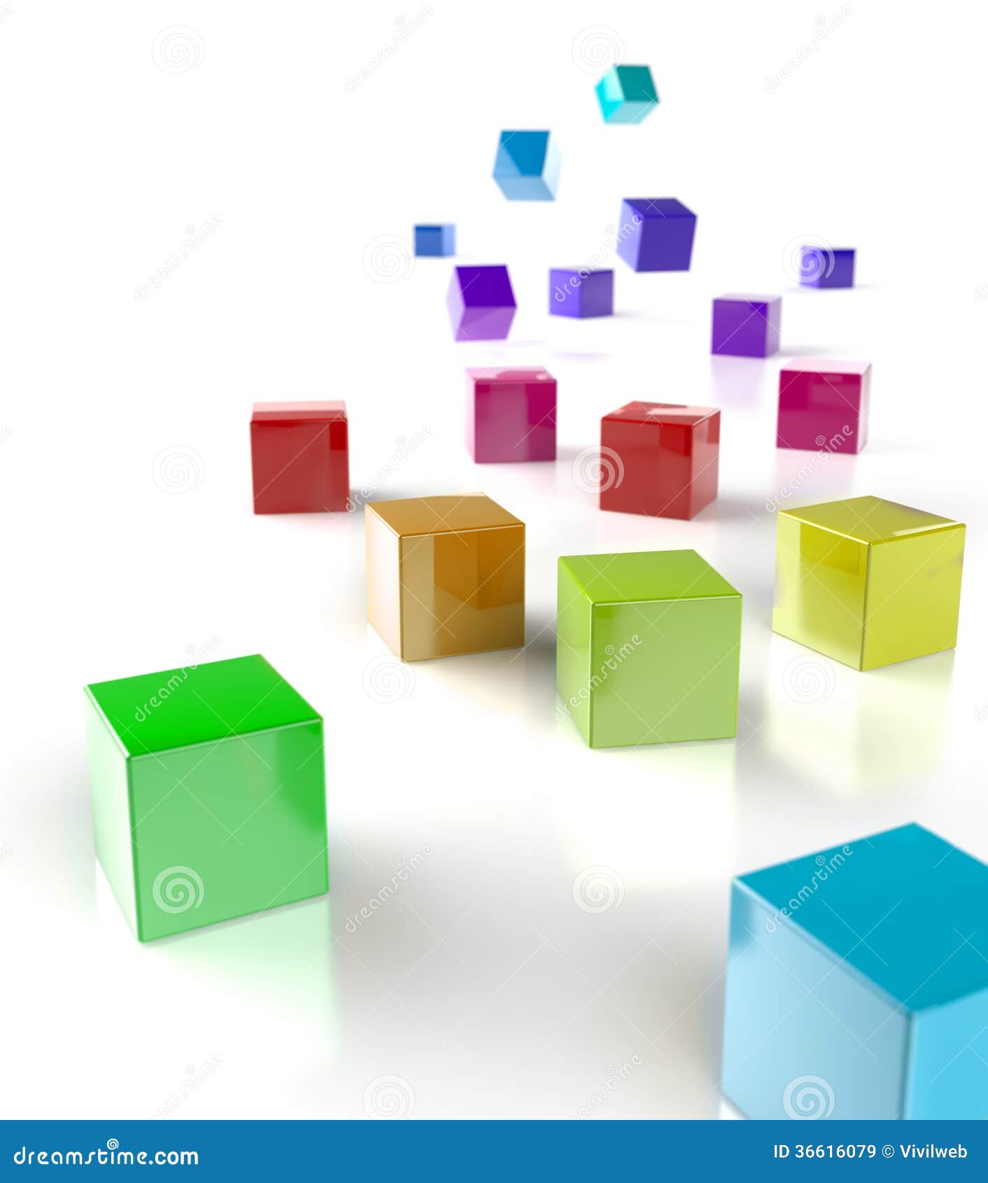 Colorful boxes stock illustration. Illustration of colorful - 36616079