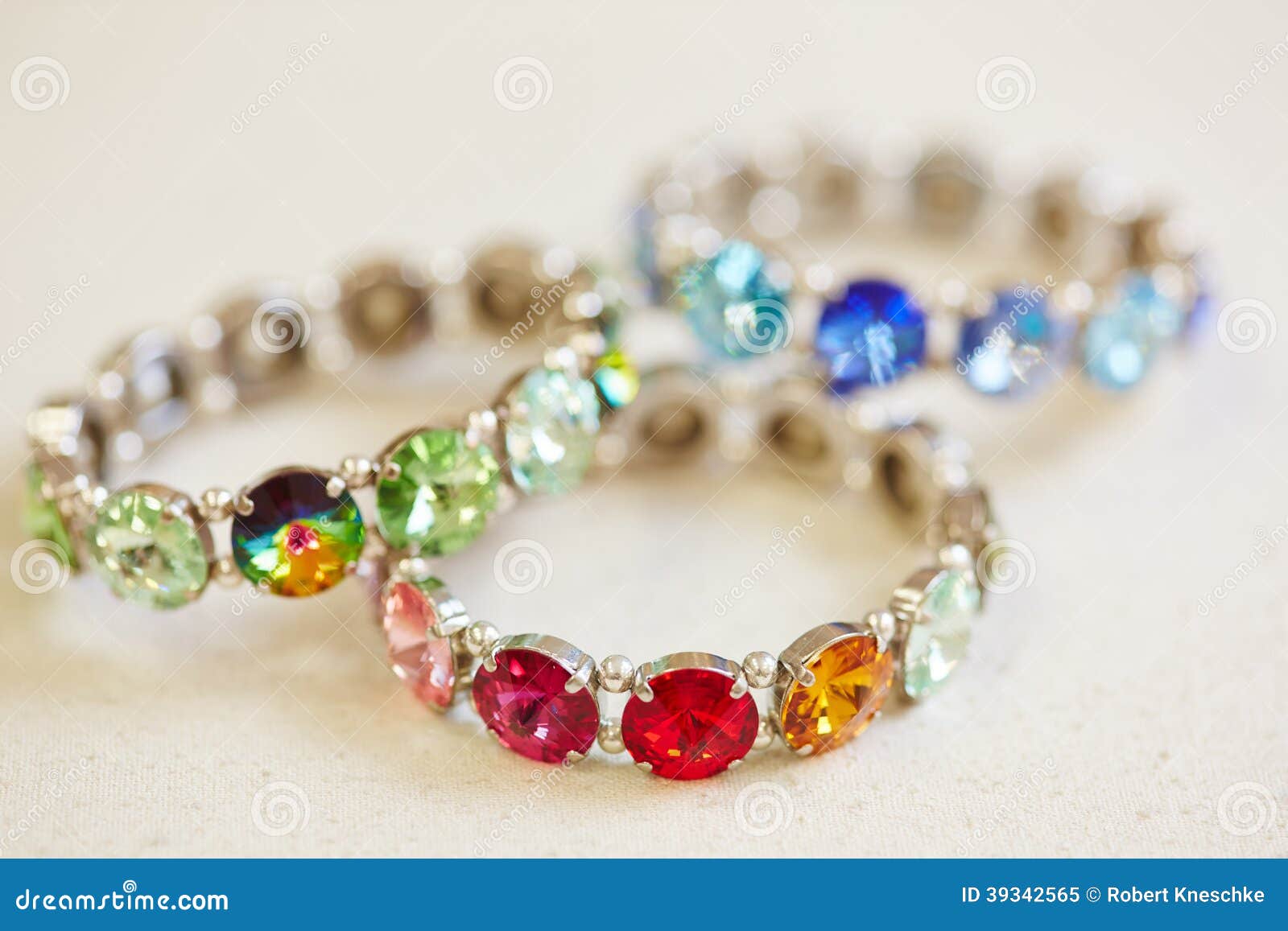 Colorful Bracelets in a Jewelry Stock Image - Image of accessories ...