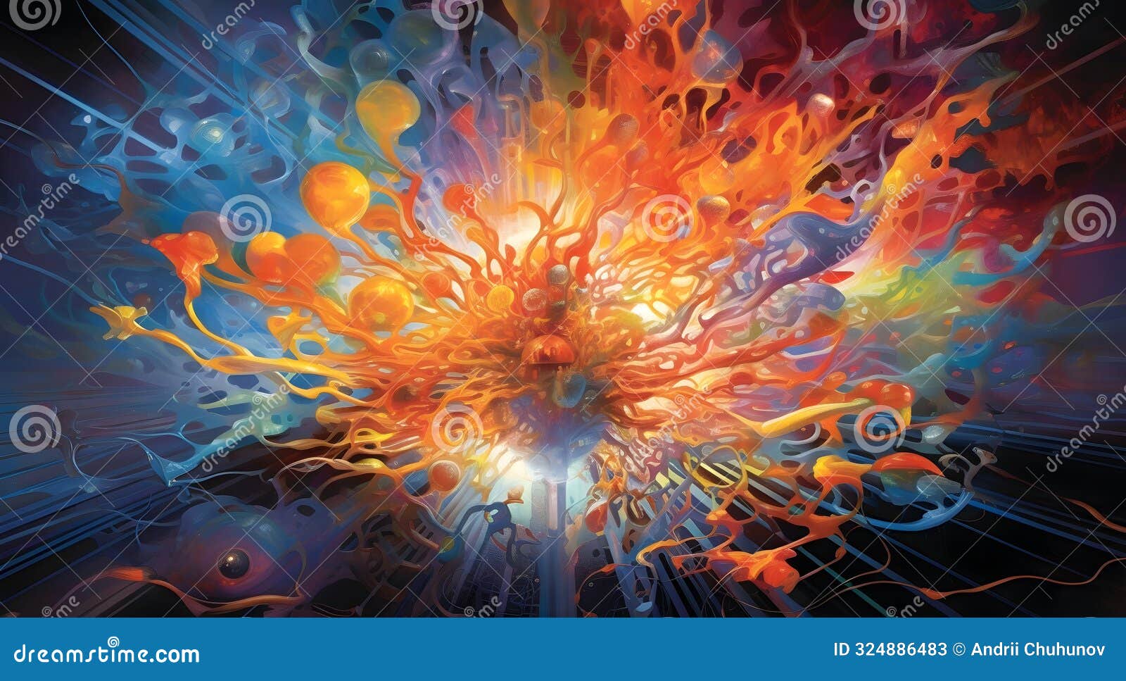 Colorful Brain Explosion Concept Stock Illustration - Illustration of ...