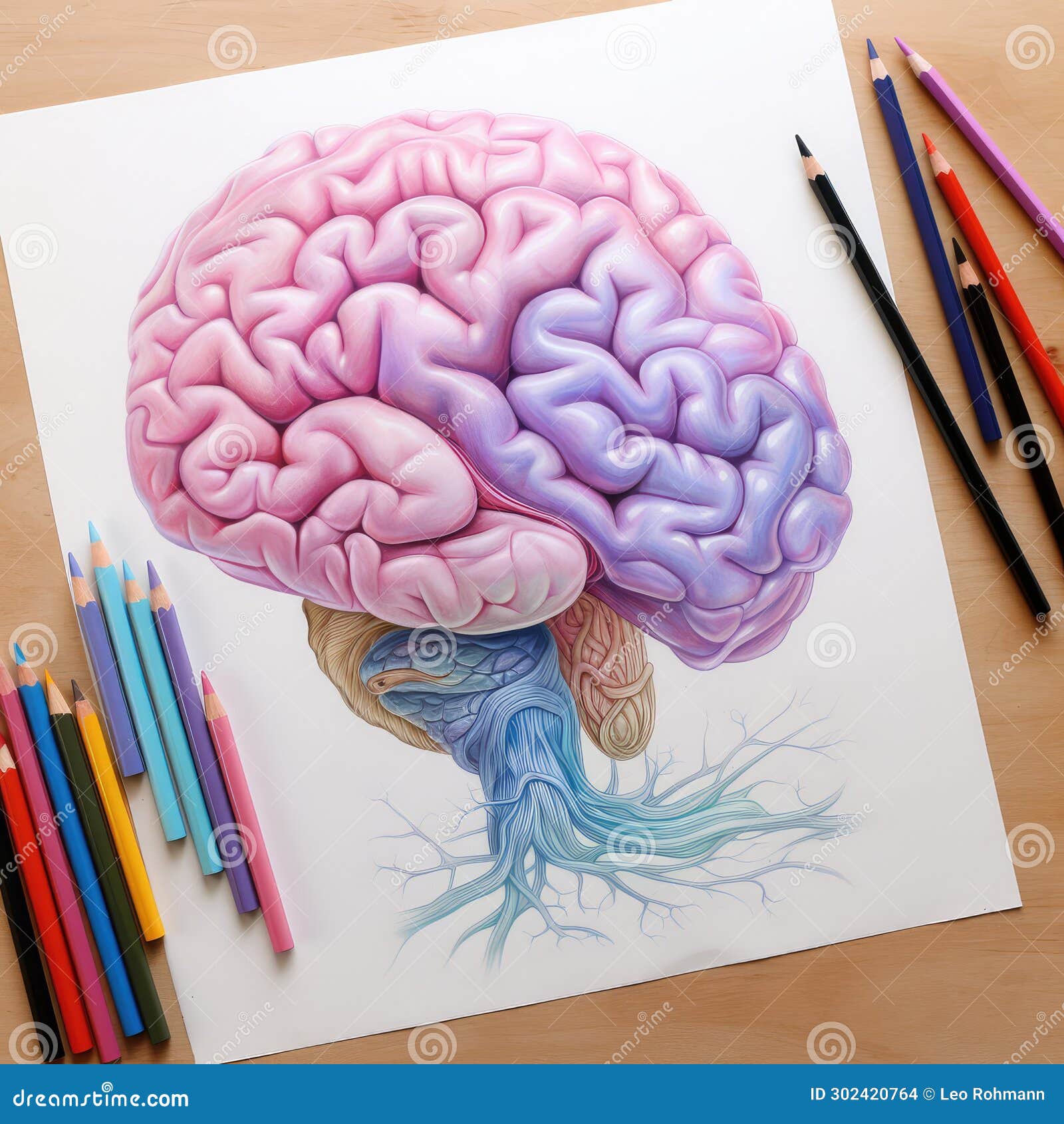 Colorful Brain Illustration, Cognitive Science, Educational Psychology ...