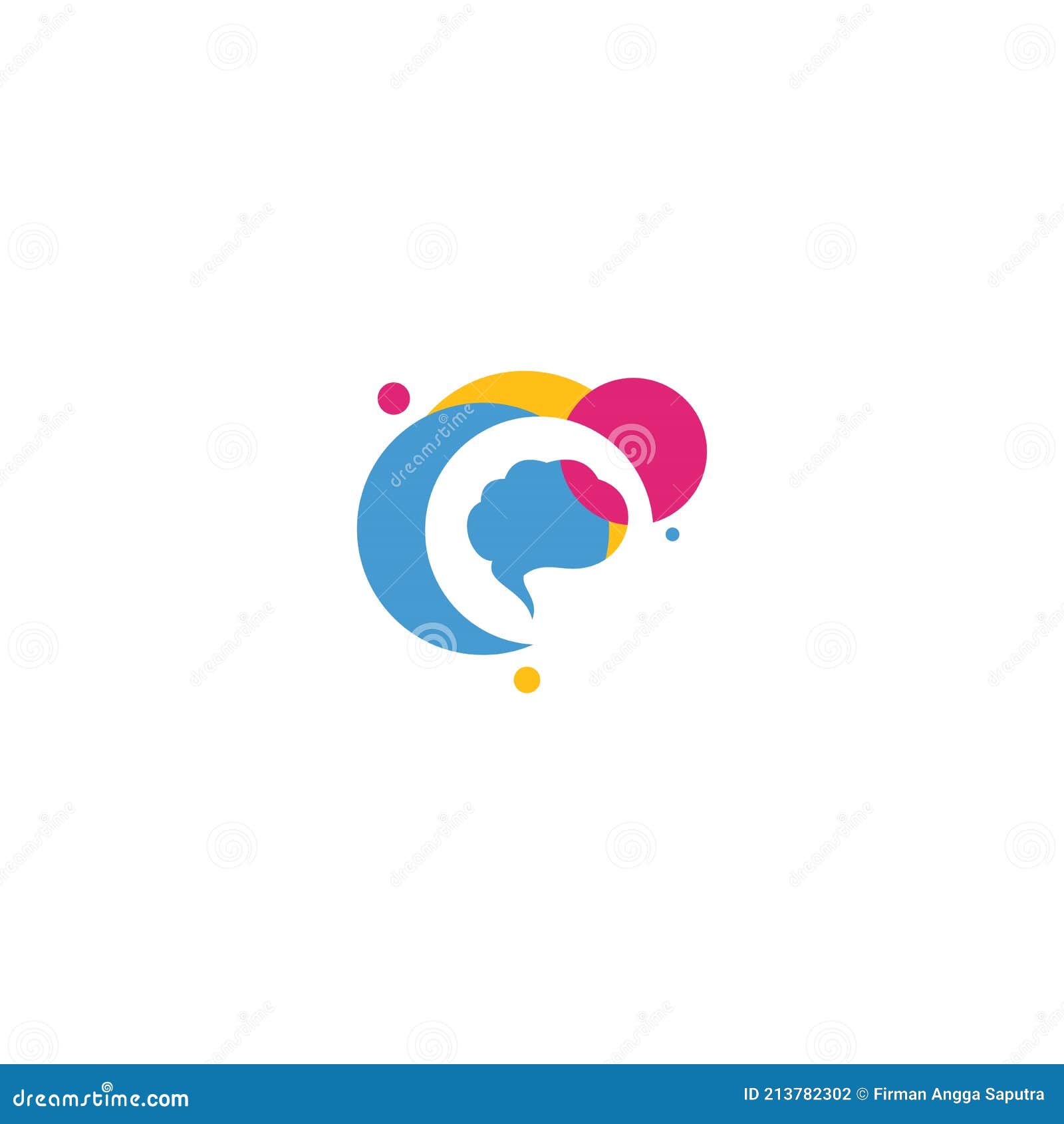 Colorful Brain Logo Inspirations Template Stock Vector - Illustration ...