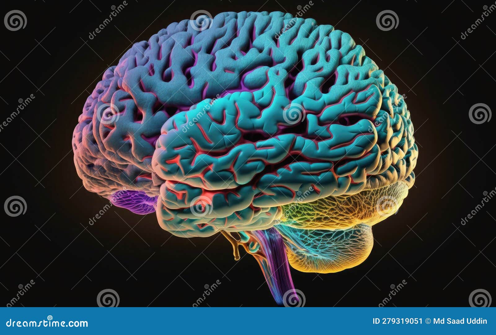 Colorful Brain Splash Brainstorm and Inspire Concept, Creativity ...