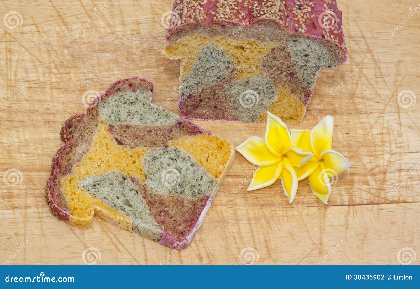 The colorful of bread stock photo. Image of cuisine, cream - 30435902