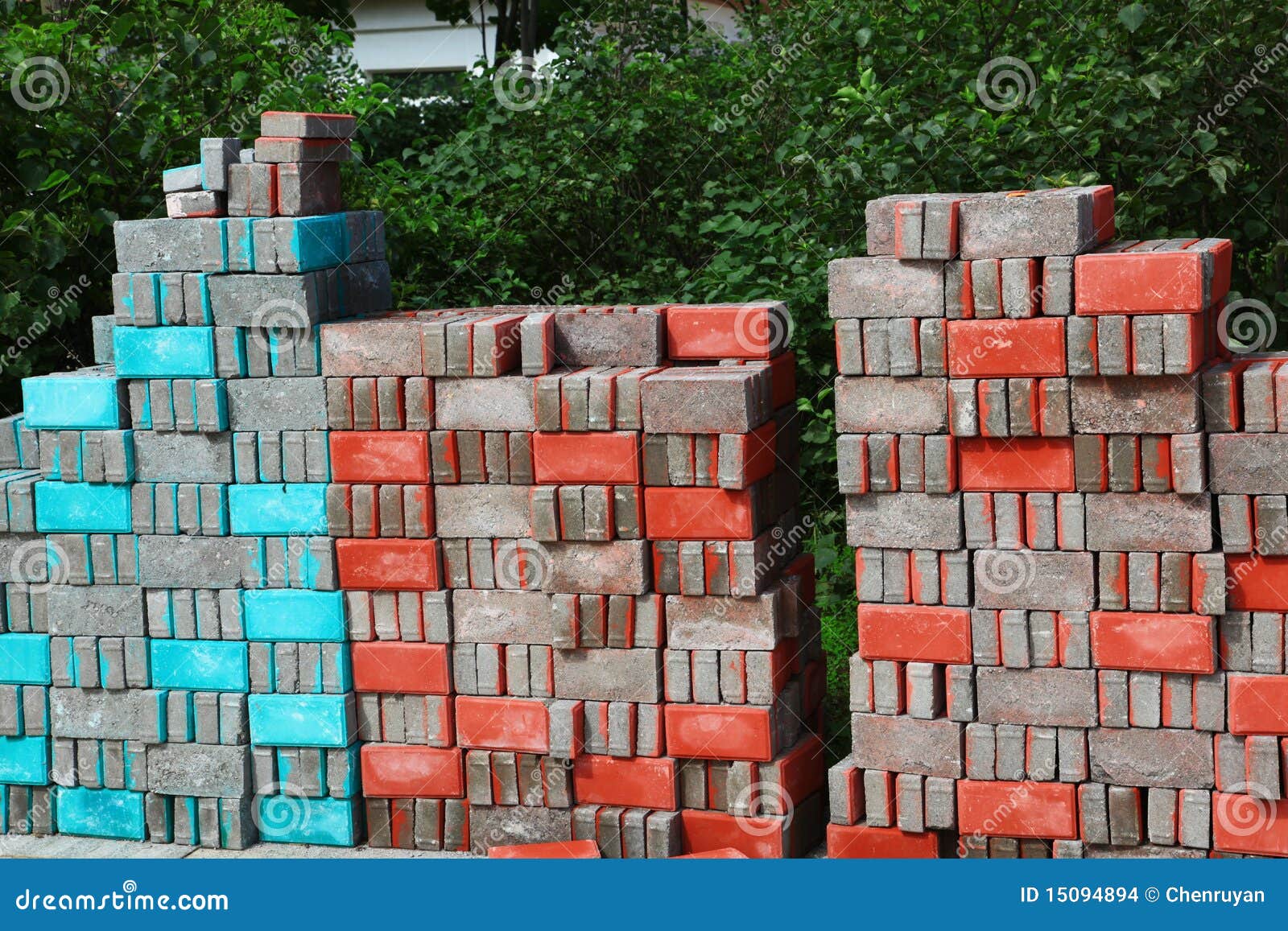 Colorful brick stock photo. Image of wall, asia, china - 15094894