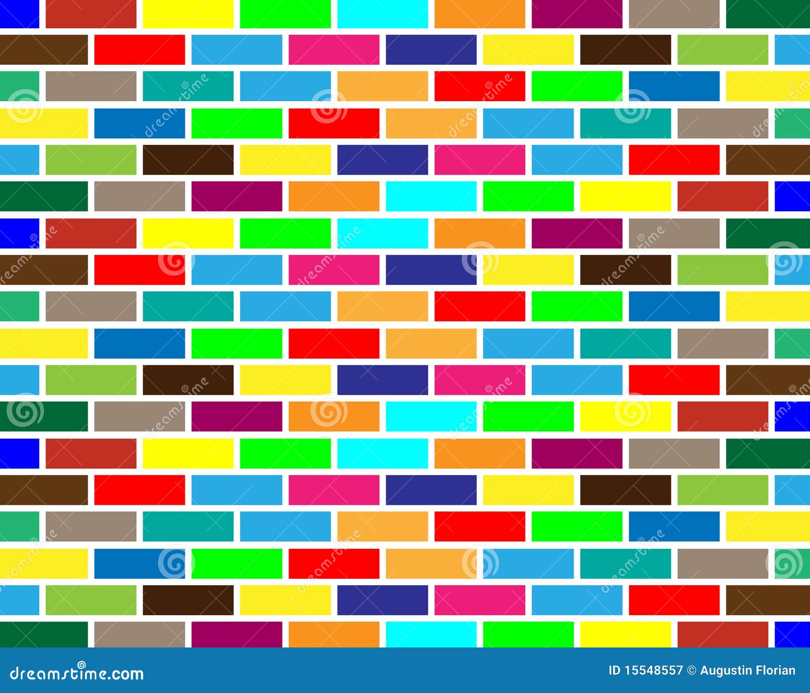 Colorful Brick Wall Background Royalty Free Stock Photography - Image ...