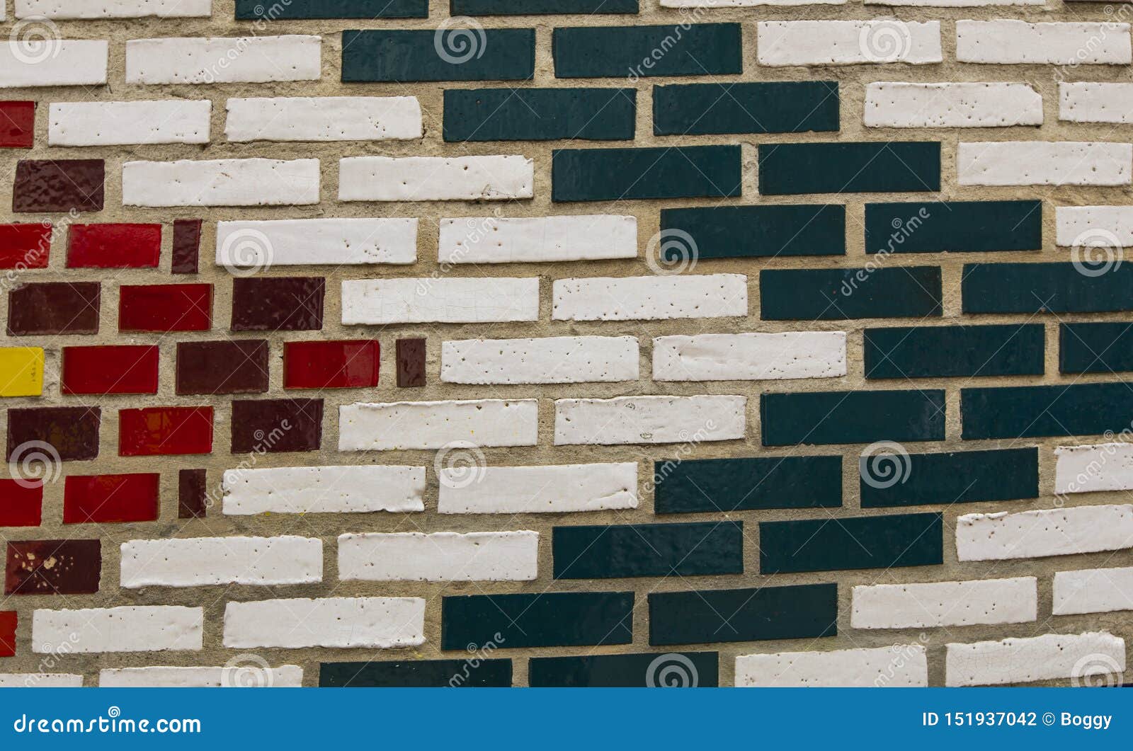 Colorful Brick Wall Background Stock Photo - Image of pieces, shape ...