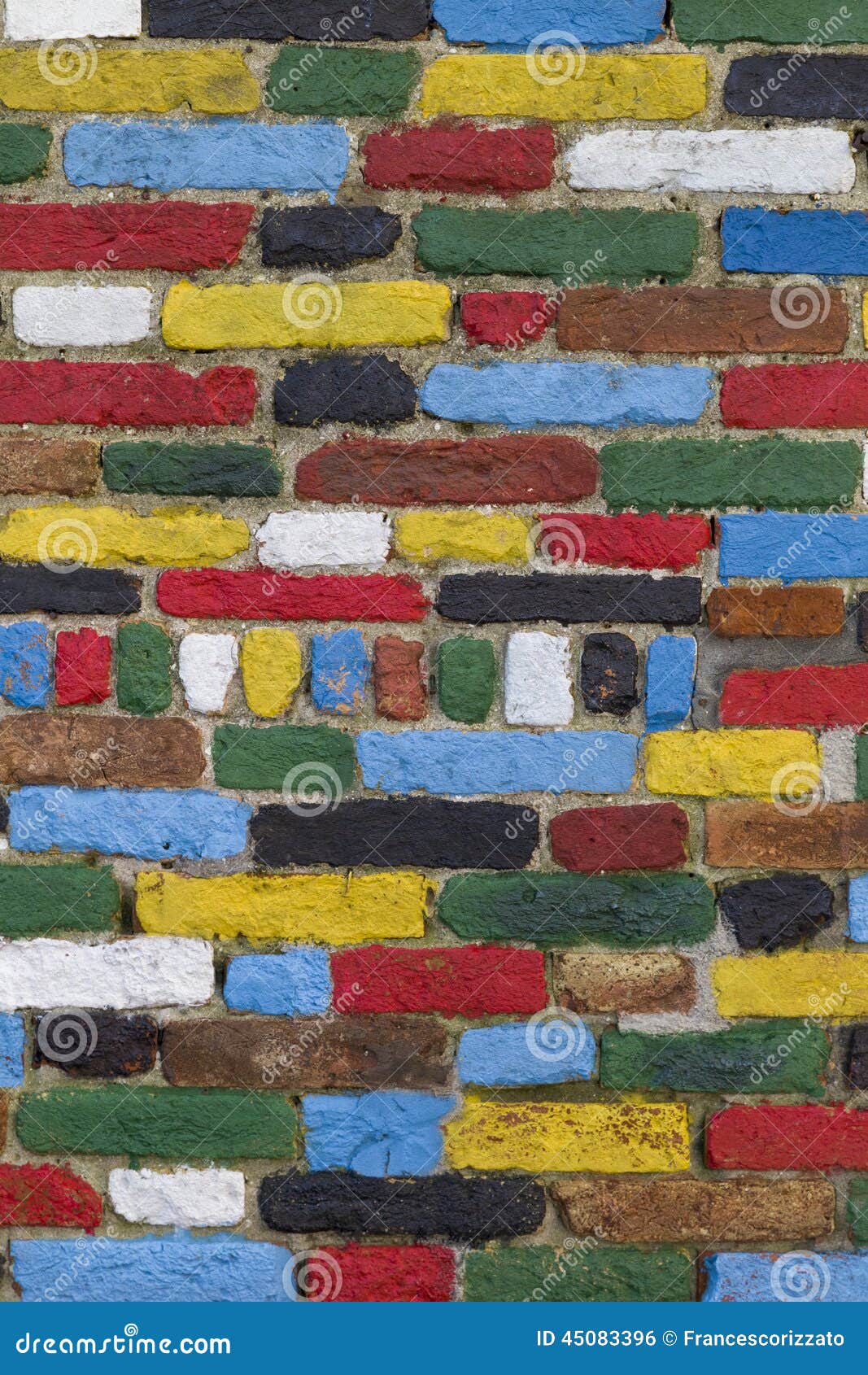 Colorful Brick Wall. Background Texture Stock Photo - Image of creative ...