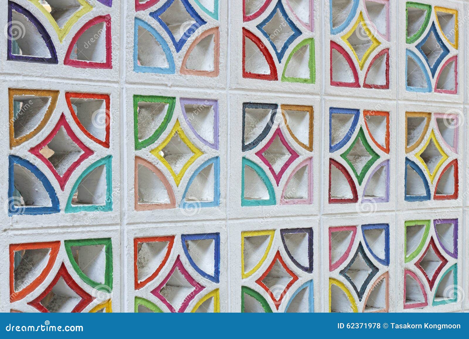 Colorful Brick Wall for Pattern Stock Photo - Image of orange, brick ...