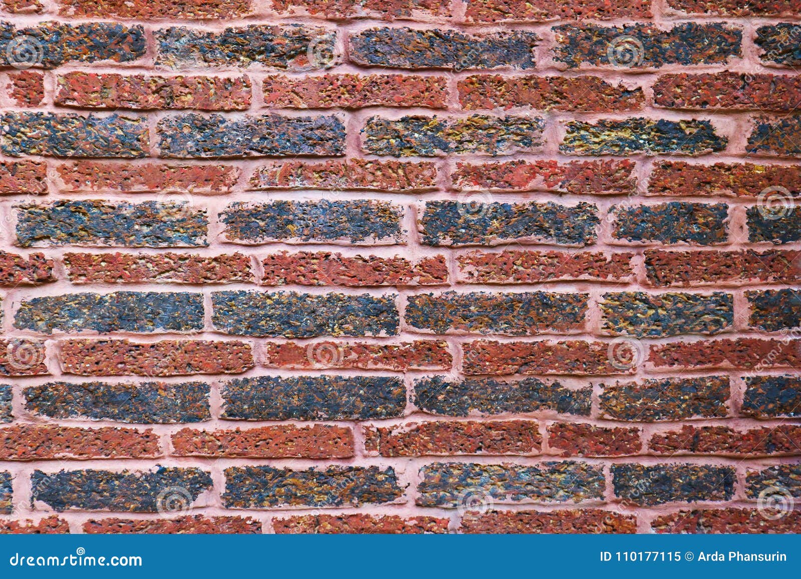 Colorful Brick Wall Texture/Colorful Brick Wall Background Stock Image ...
