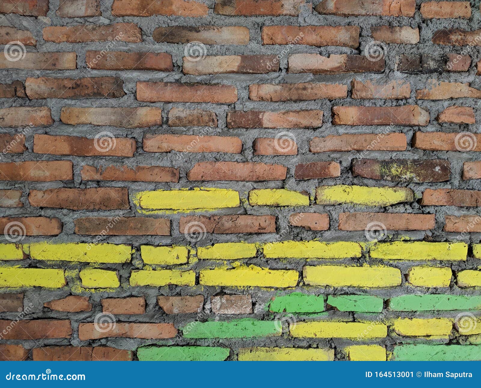 Colorful Brick Wall Texture Background Stock Image - Image of brick ...