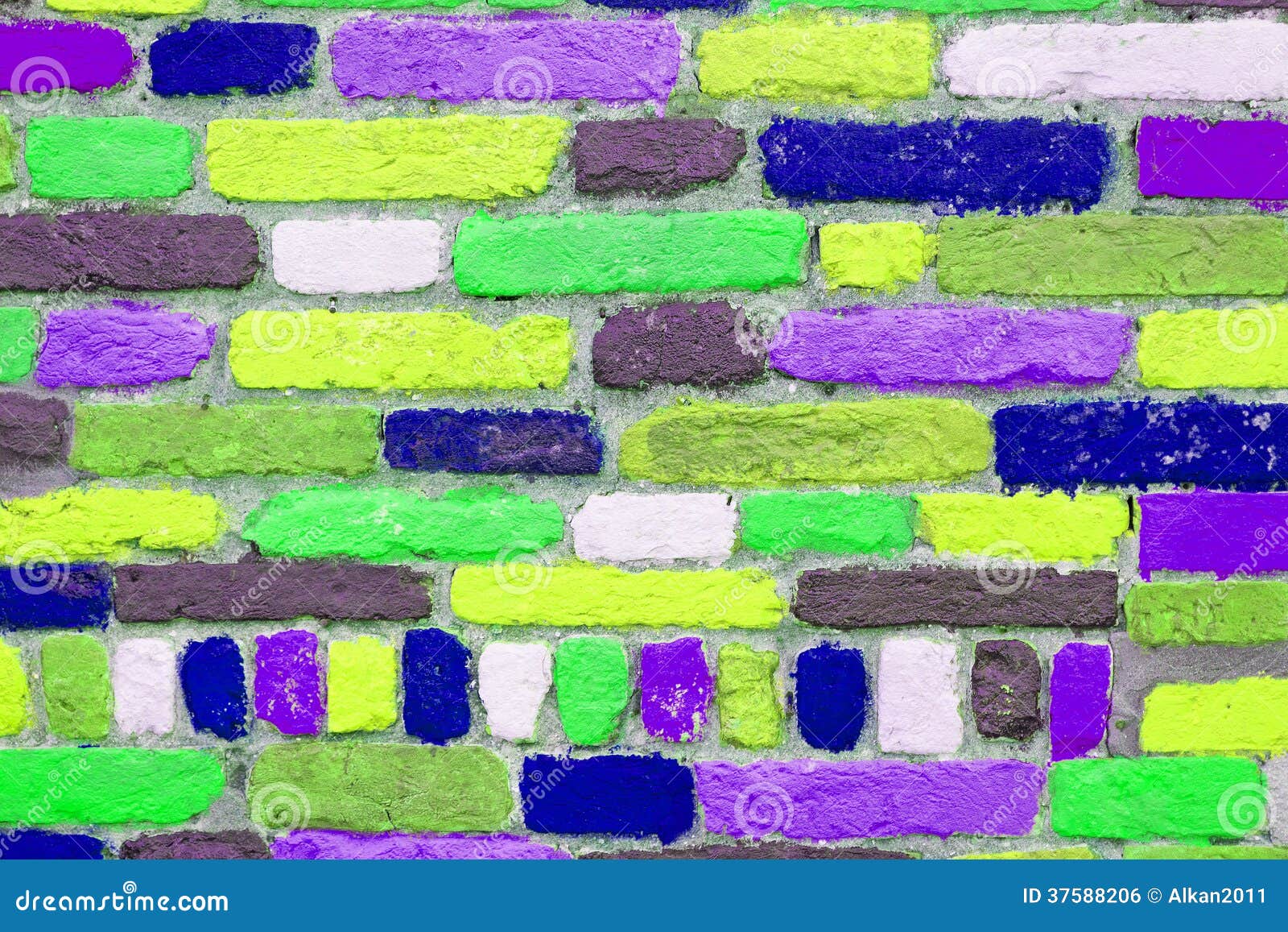 Colorful bricks stock photo. Image of blue, brickwork - 37588206