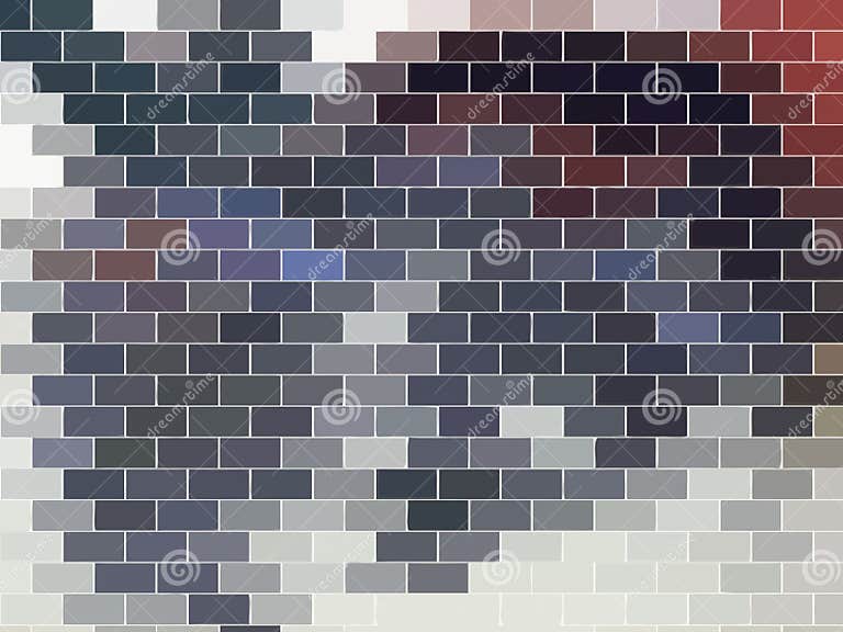Colorful Bricks Wall Background Stock Vector - Illustration of colors ...