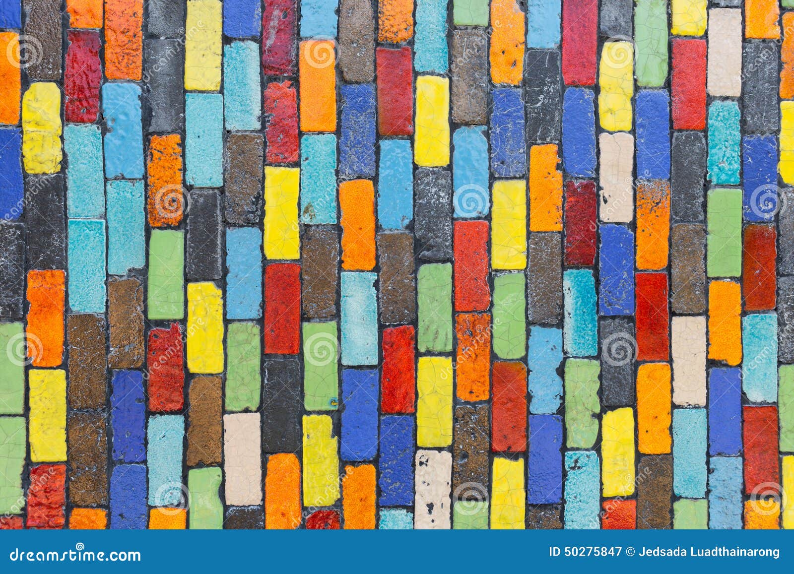 Colorful Bricks Wall Background Stock Image - Image of wall, brickwork ...