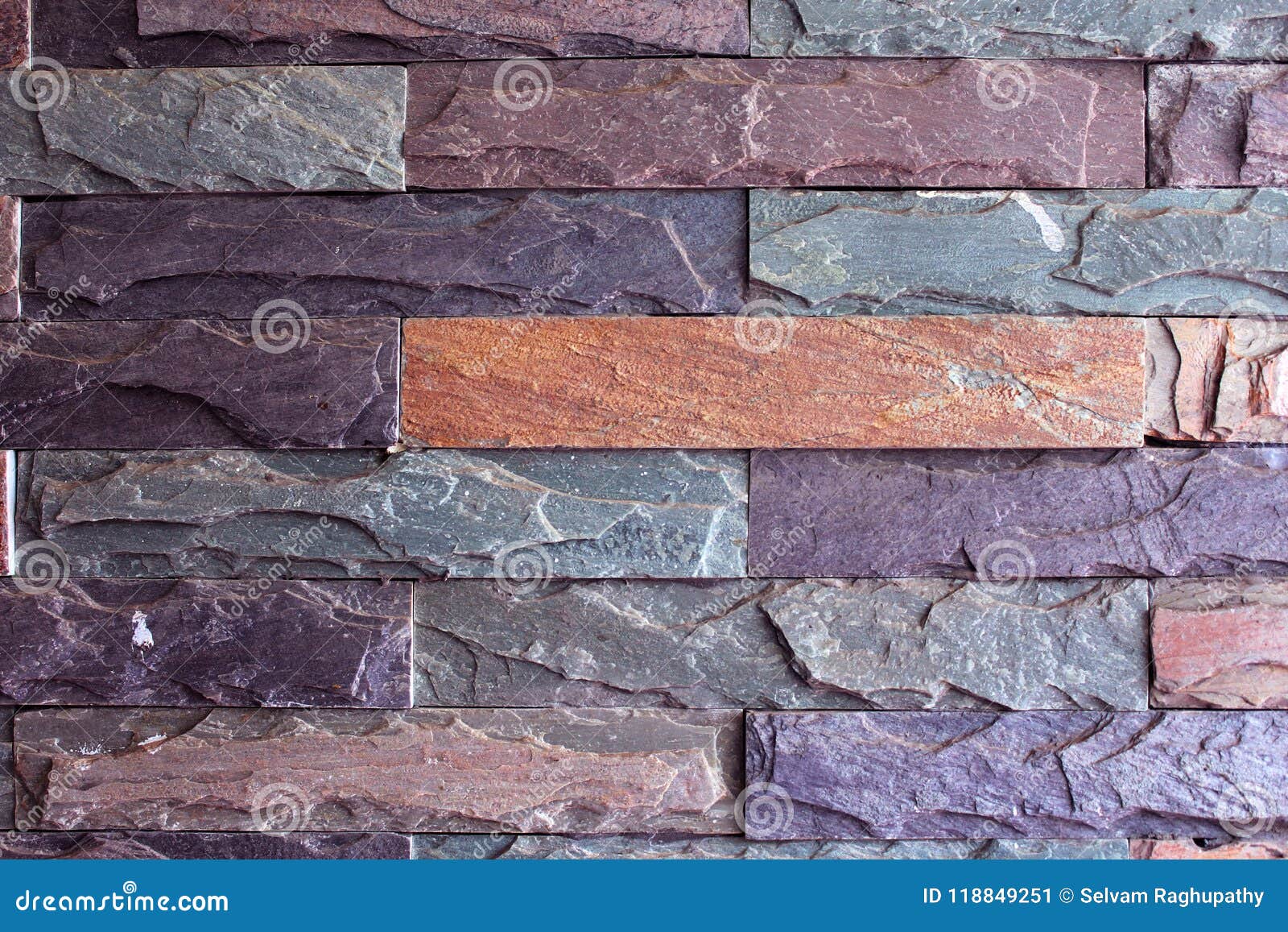 Colorful Bricks Wall Pattern Background. Stock Image - Image of ...