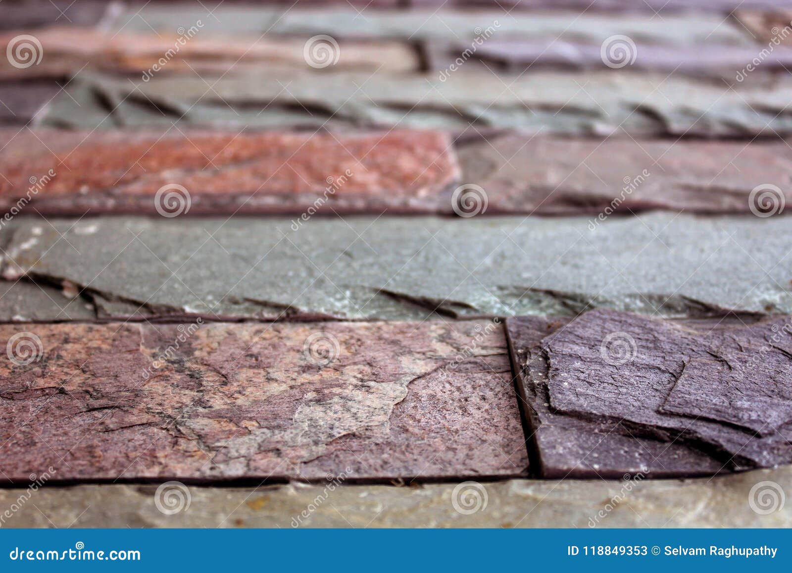 Colorful Bricks Wall Pattern Background. Stock Image - Image of ...