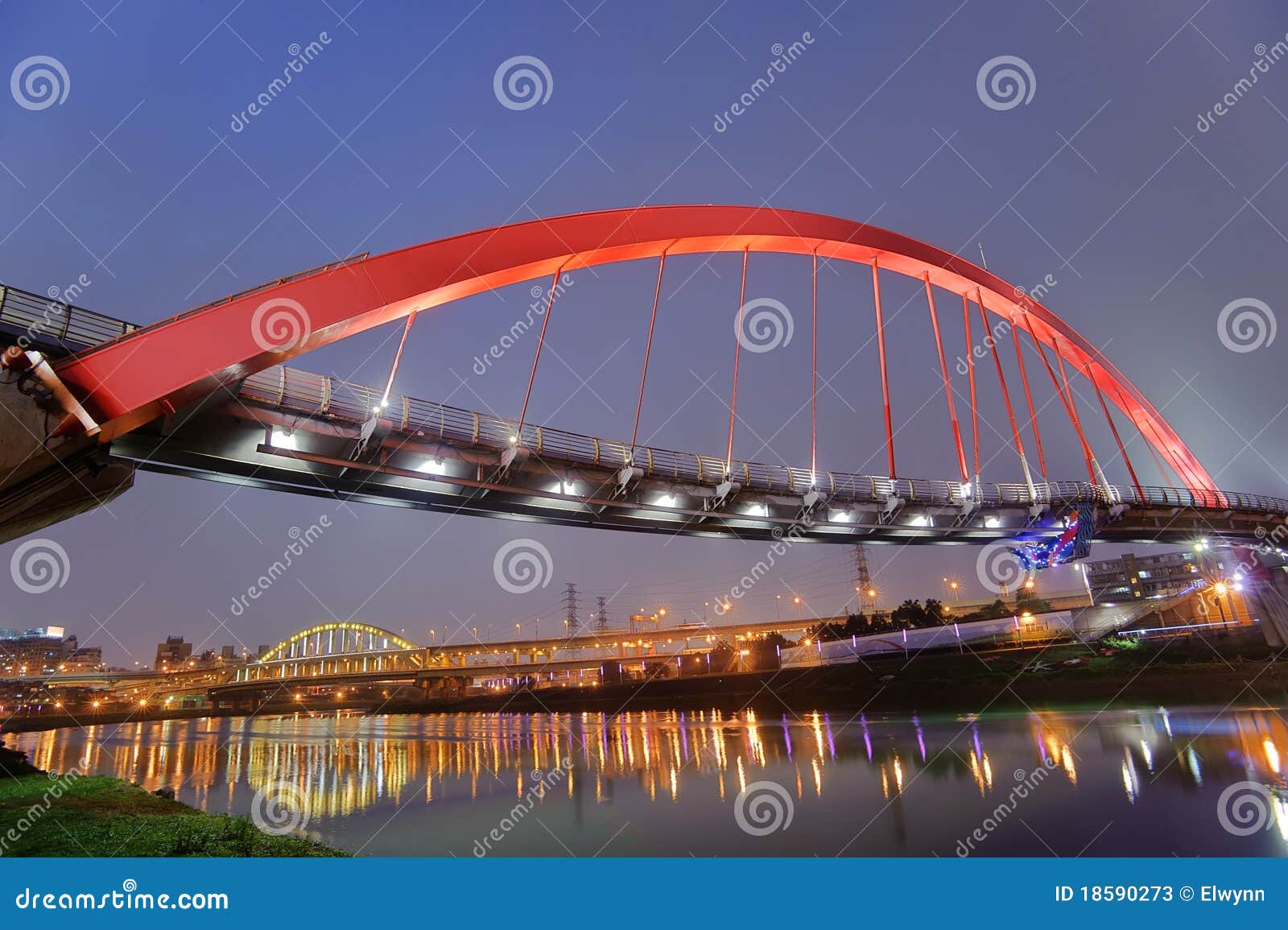 Colorful bridge stock image. Image of bridge, cityscape - 18590273