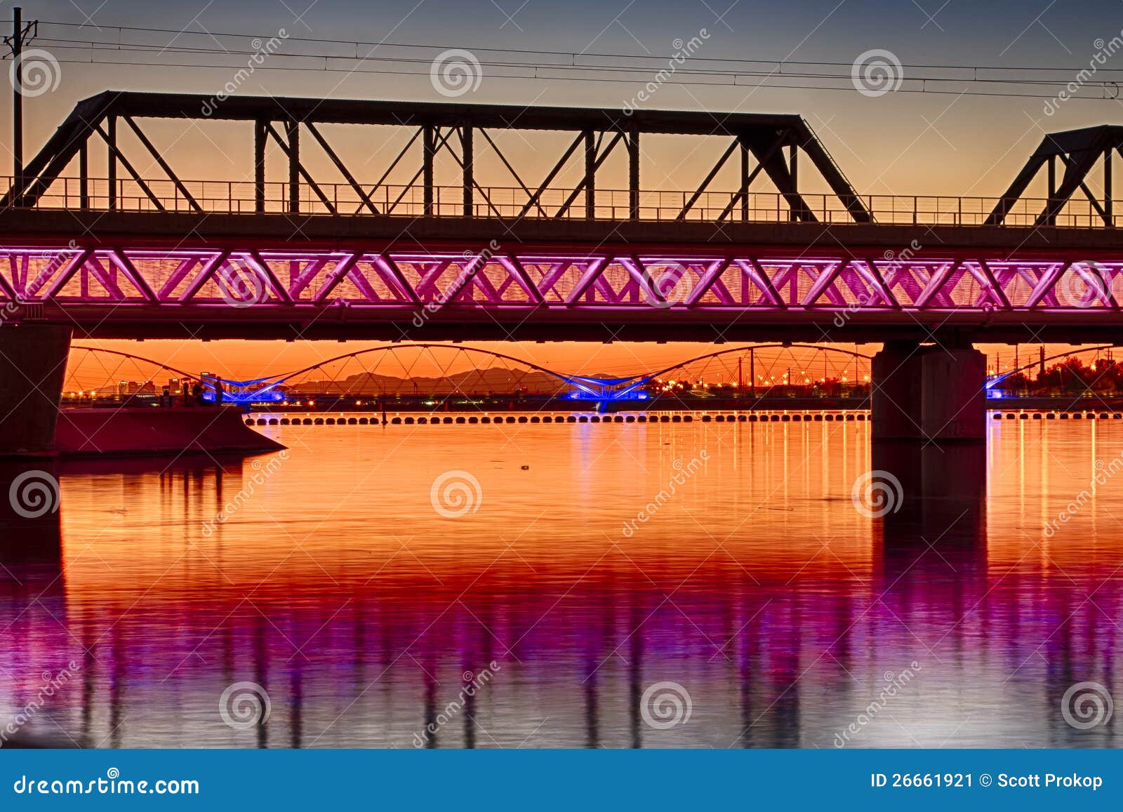 Colorful Bridge stock image. Image of mill, avenue, arizona - 26661921
