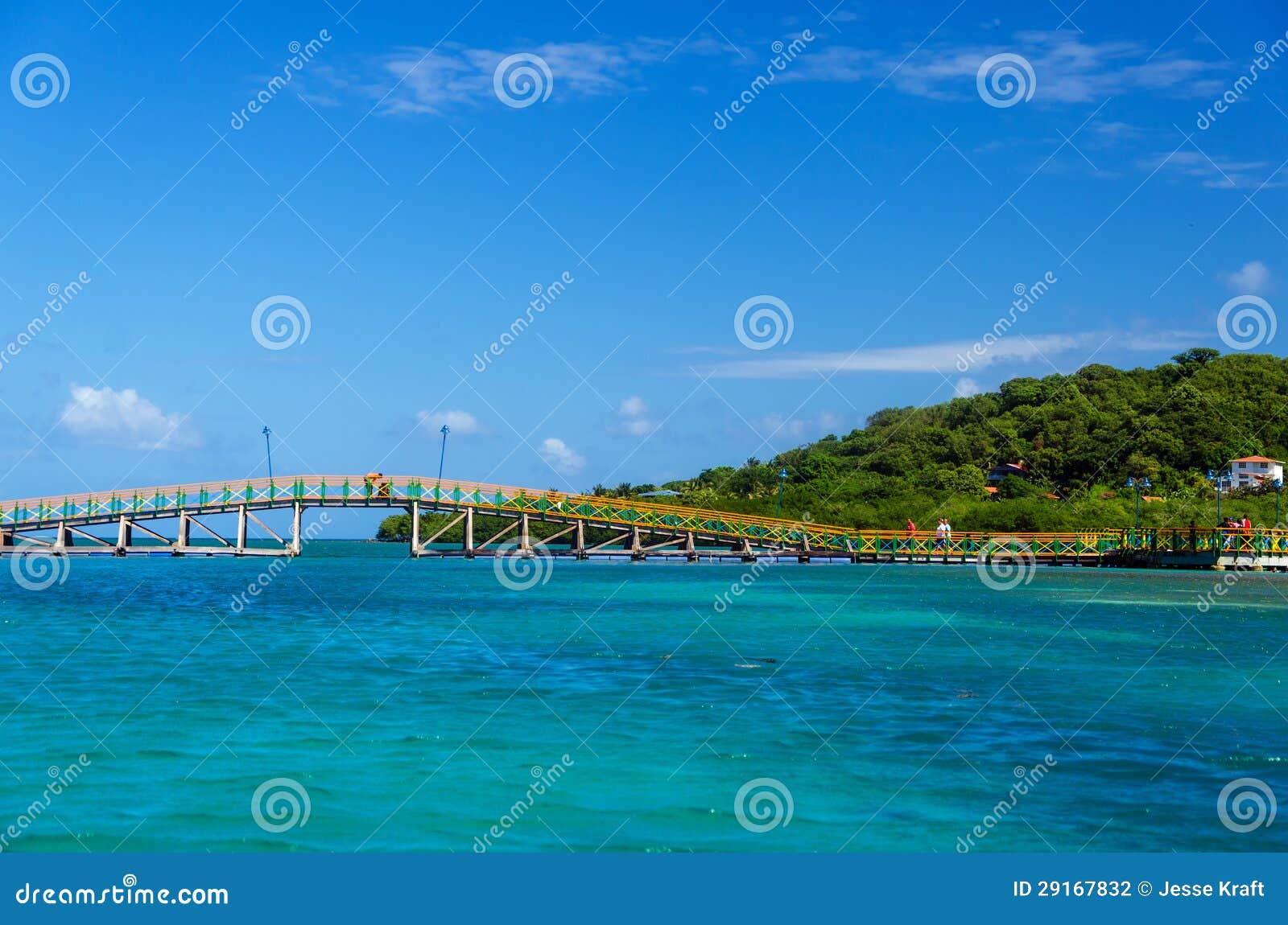 Colorful Bridge stock photo. Image of crossing, ocean - 29167832