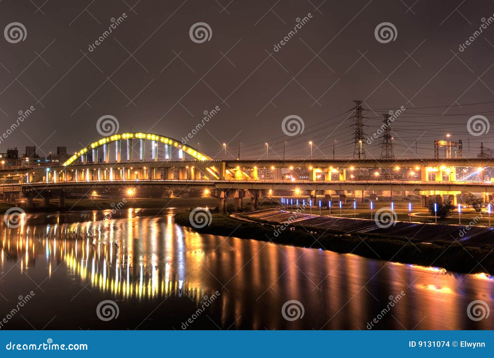 Colorful bridge stock photo. Image of landscape, architecture - 9131074
