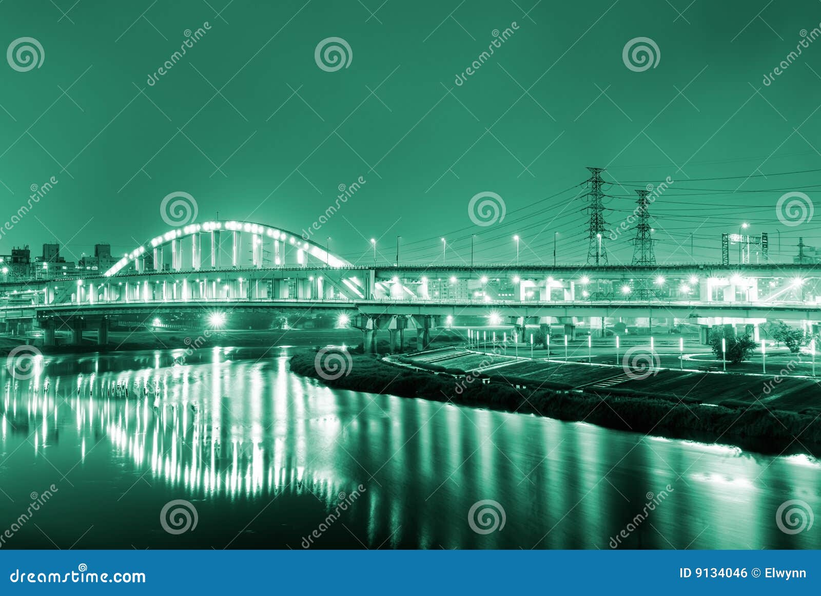 Colorful bridge stock photo. Image of harbor, building - 9134046