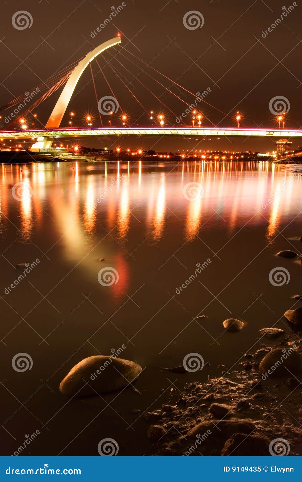 Colorful bridge stock image. Image of landscape, mirror - 9149435