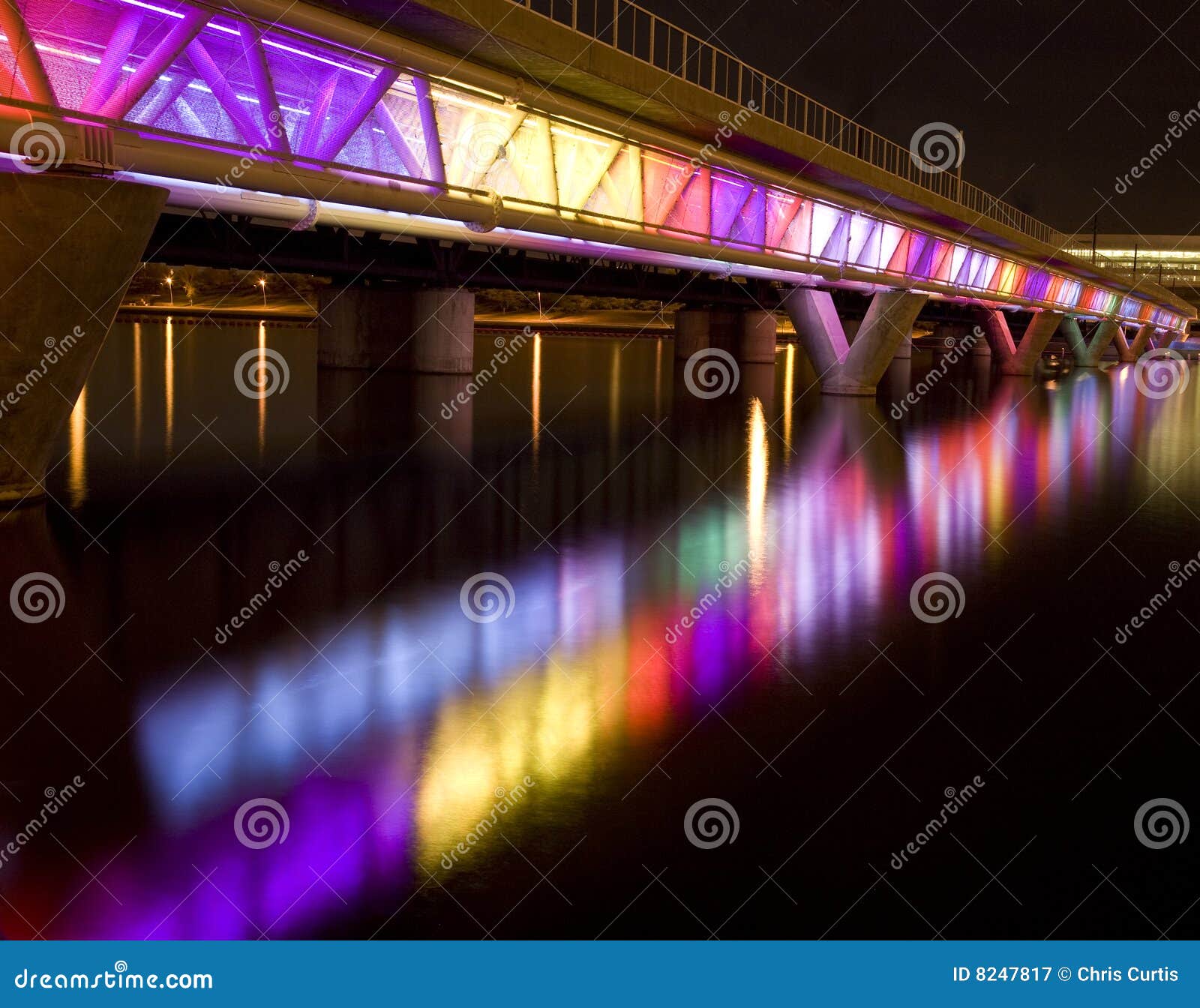 Colorful Bridge in Tempe Arizona Stock Image - Image of lake, arizona ...