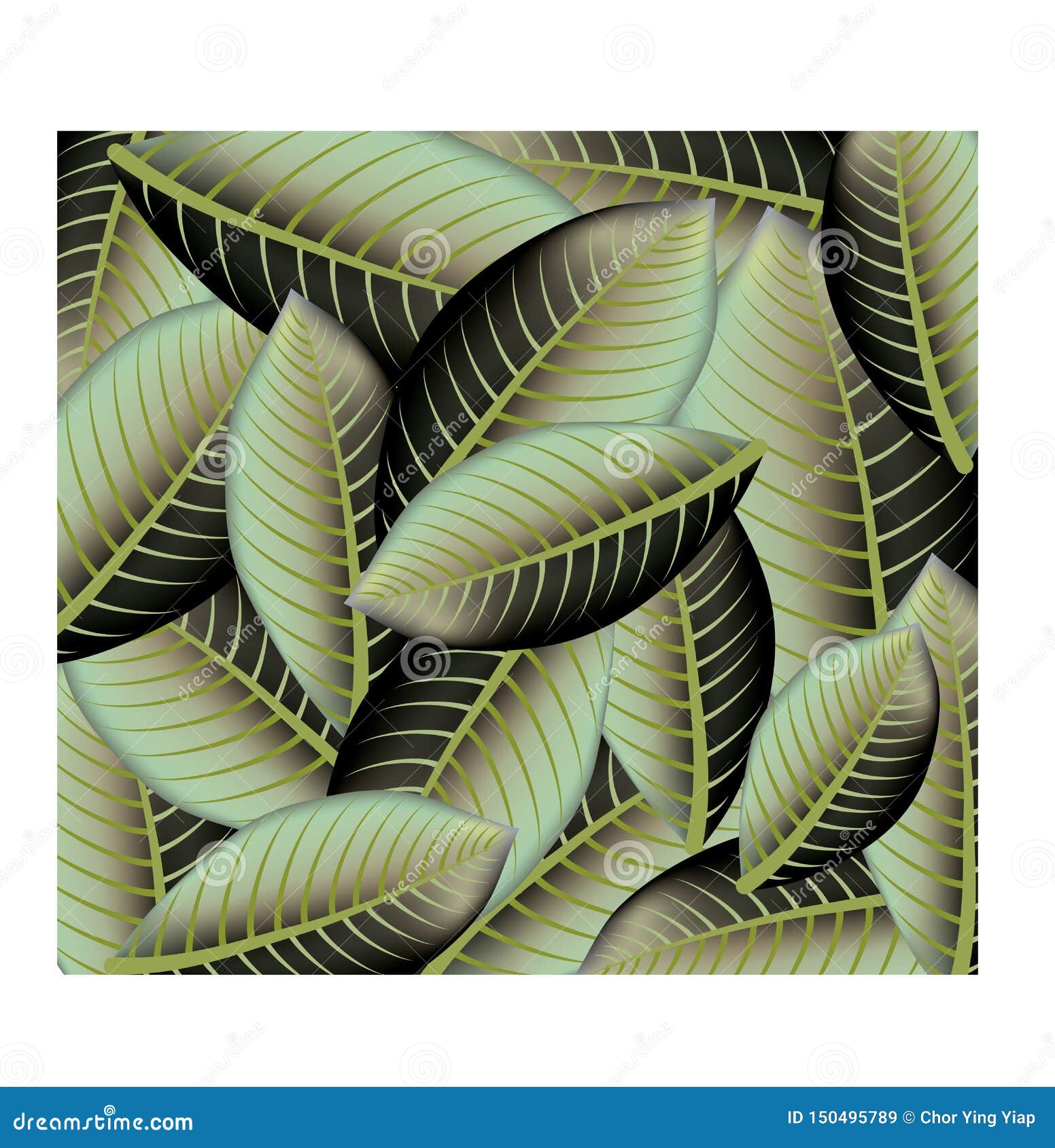 Colorful Bright Abstract Leafs Overlapping Stock Vector - Illustration ...