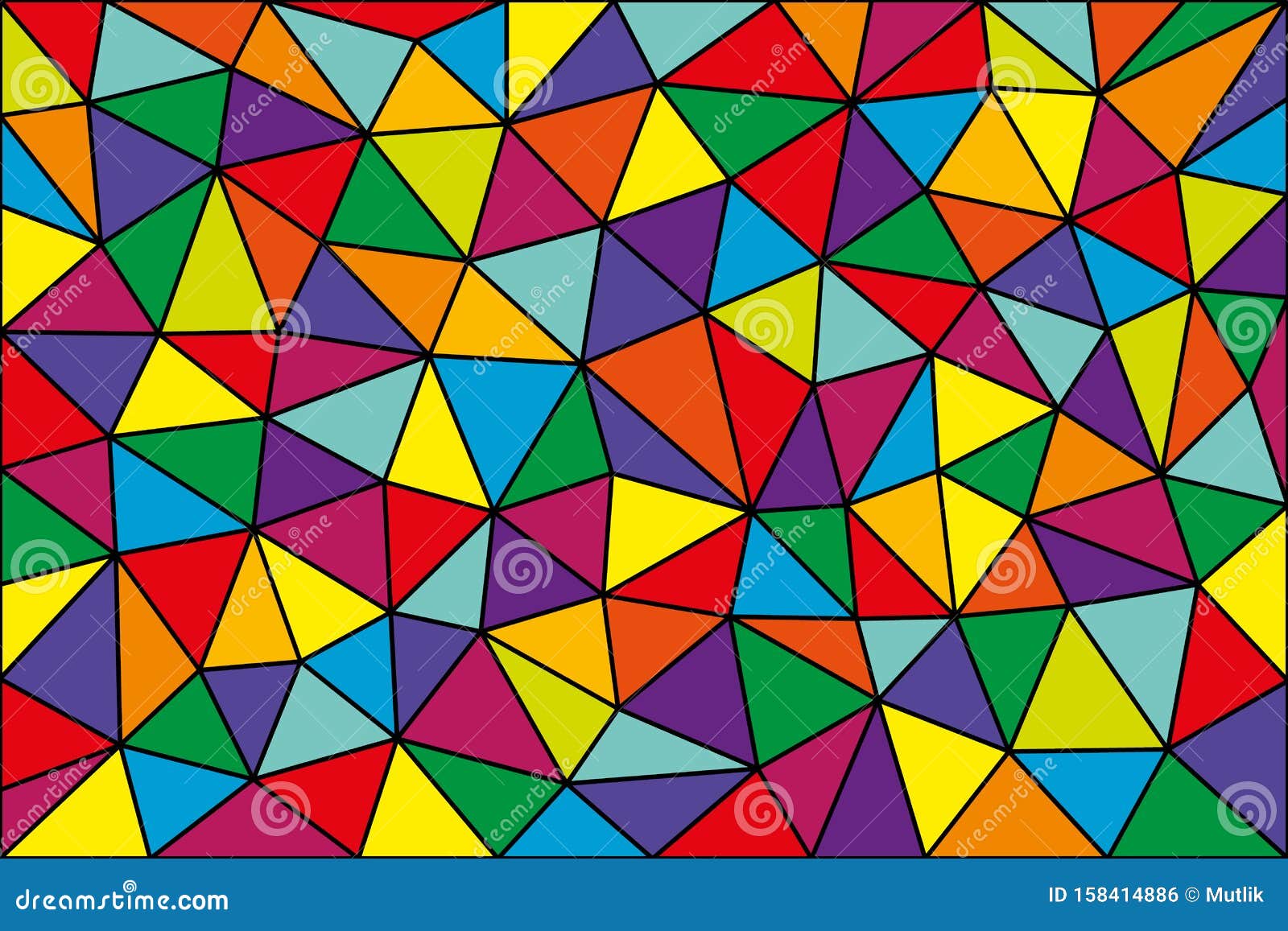 Colorful Bright Background of Triangles for Your Design Stock Vector ...