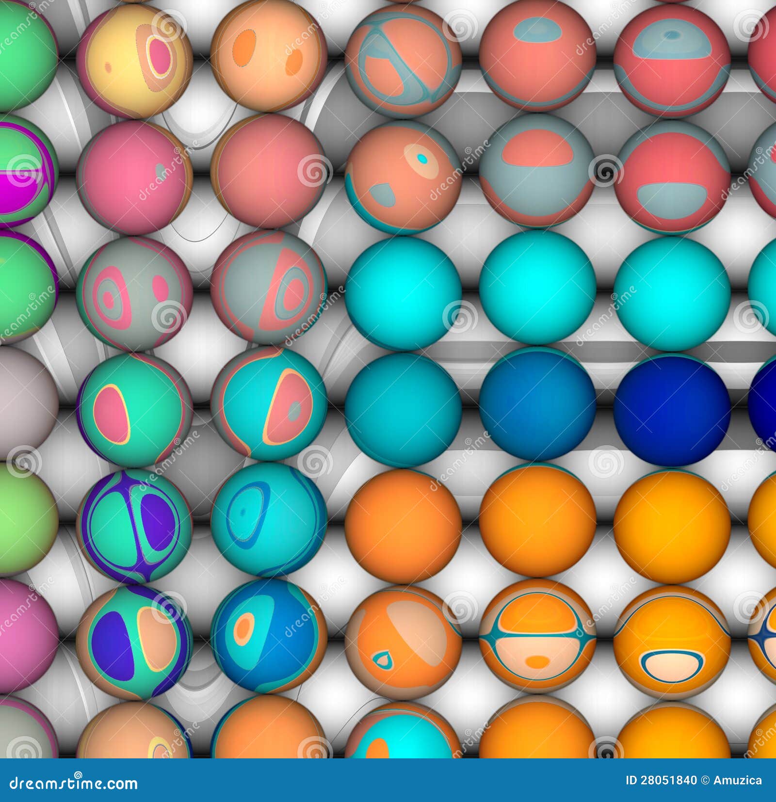 Colorful Bright Bubbles Background Stock Illustration - Illustration of ...