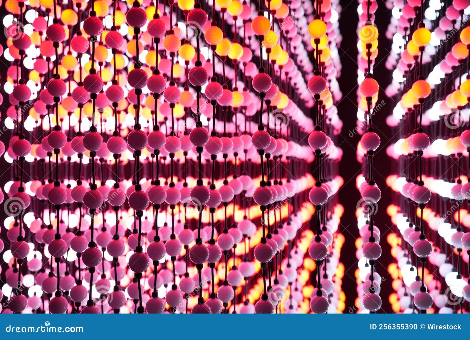 Colorful and Bright Circular Lights Stock Illustration - Illustration ...