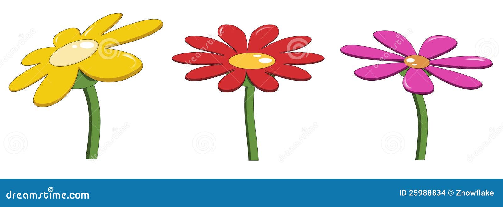 Colorful bright flowers stock illustration. Illustration of graphics ...